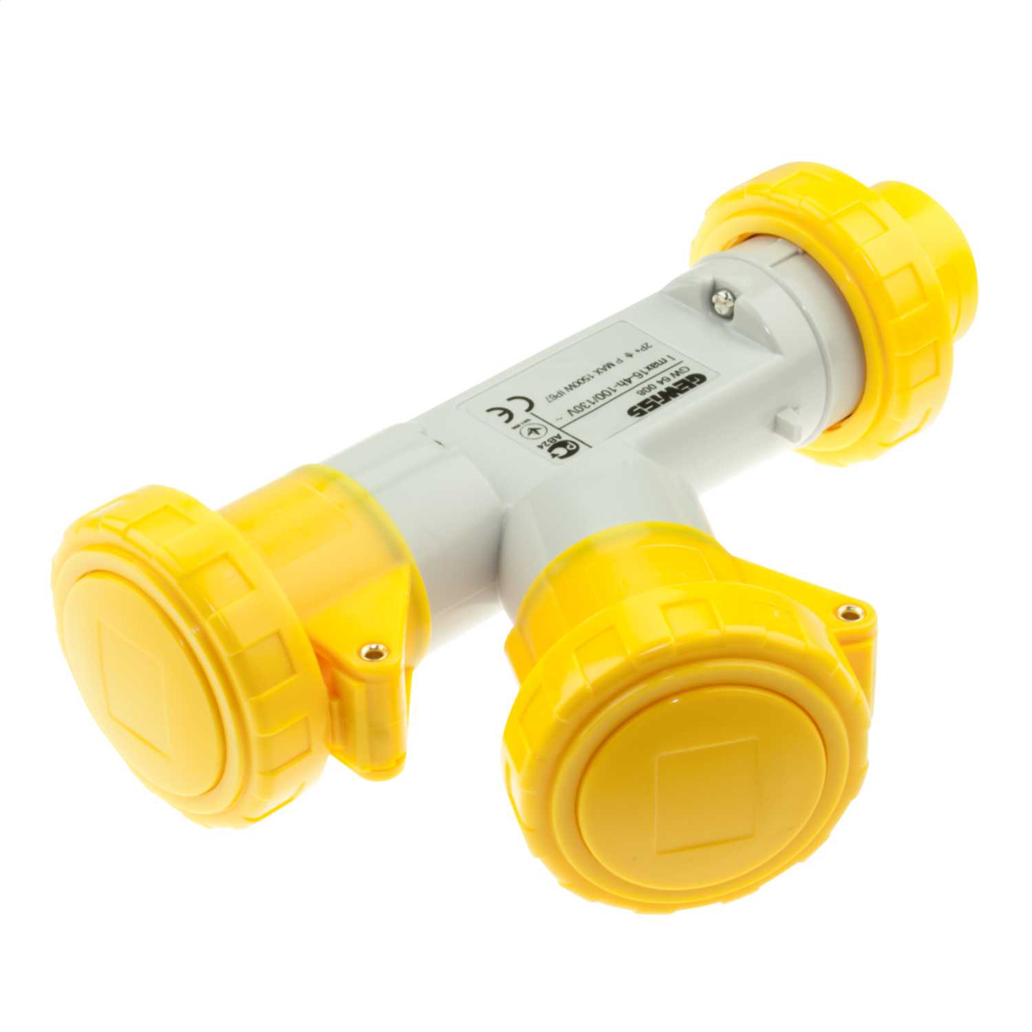 Gewiss 16A 2P+E 110V 2 Way Socket Outlet IP67 (GW64008) | CEF