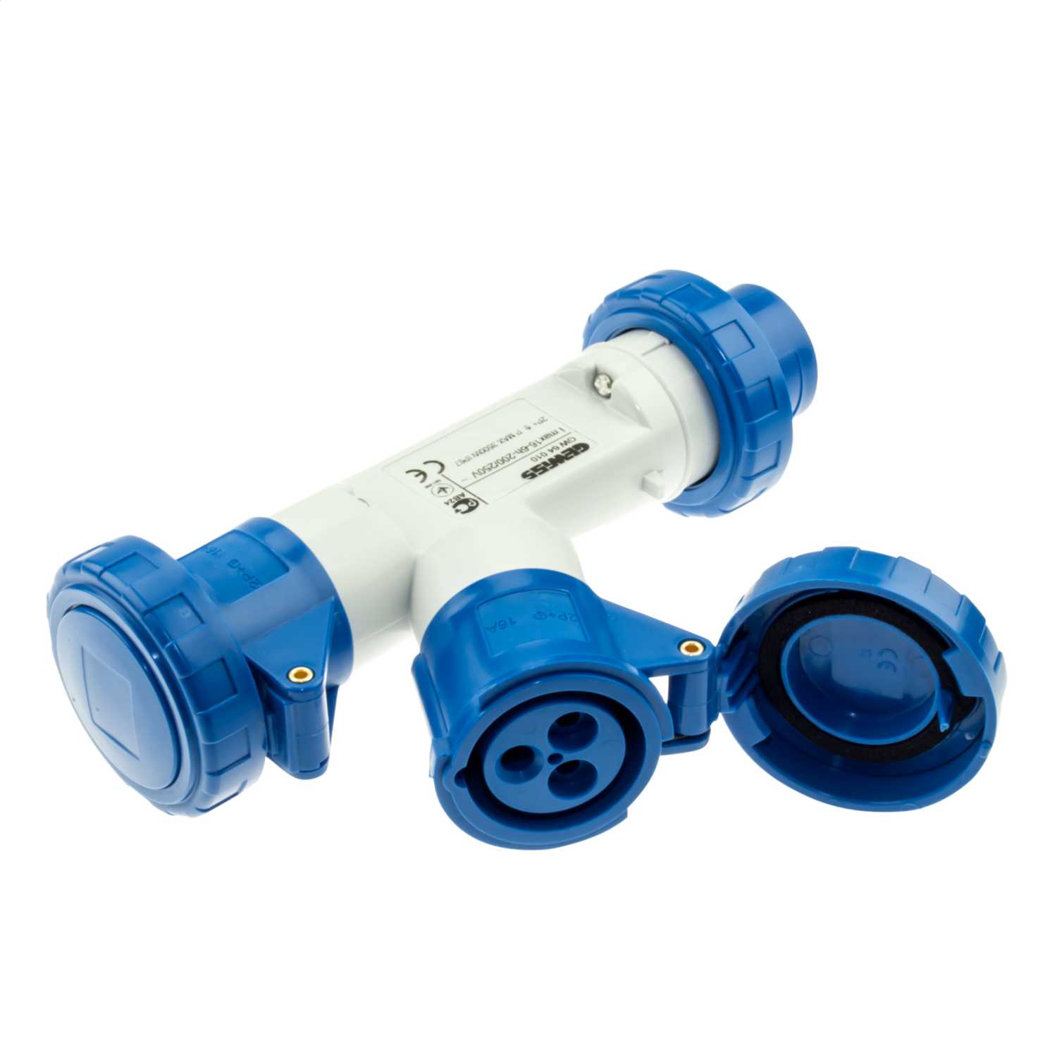 Gewiss 16A 2P+E 230V 2 Way Socket Outlet IP67 (GW64010) | CEF