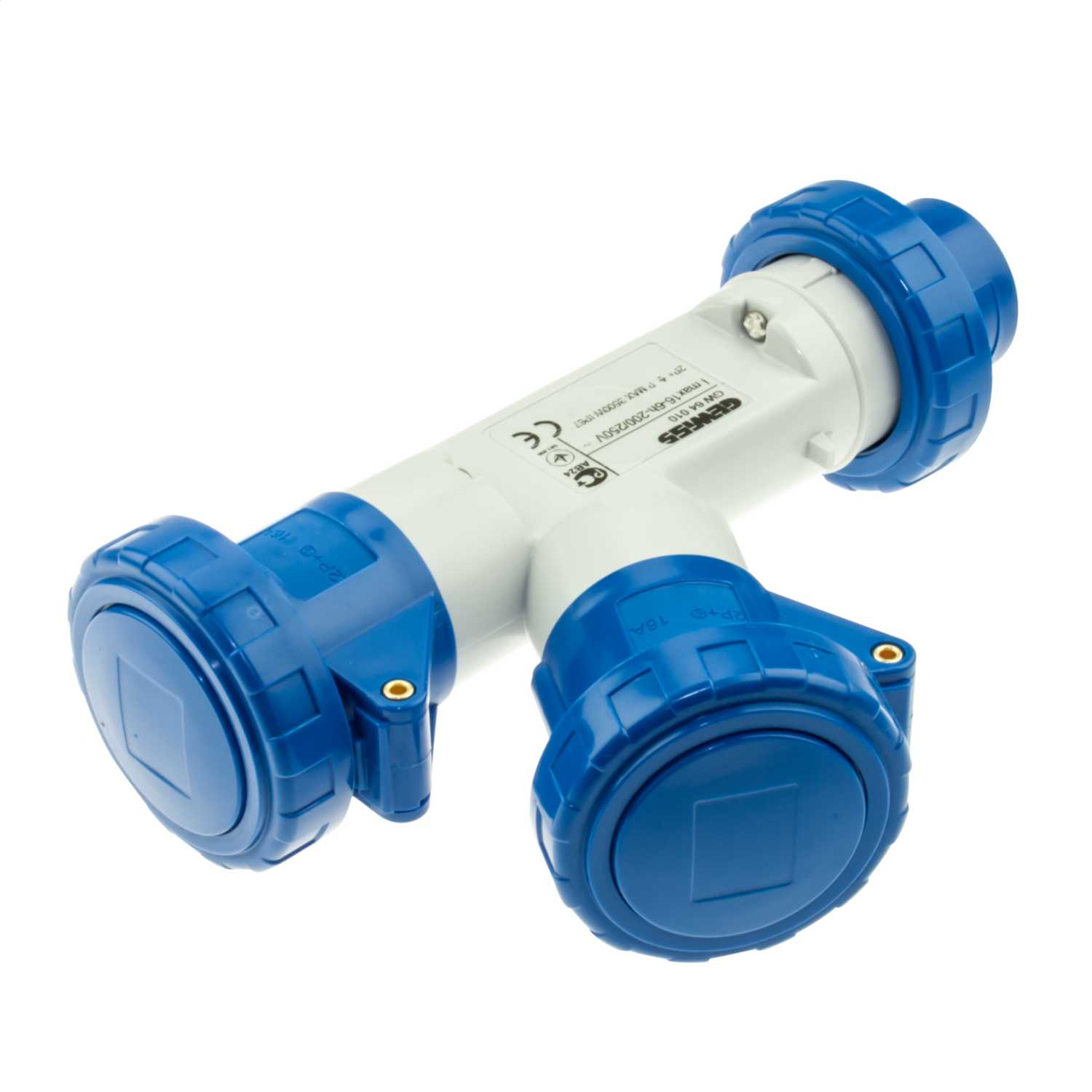 Gewiss 16A 2P+E 230V 2 Way Socket Outlet IP67 (GW64010) | CEF