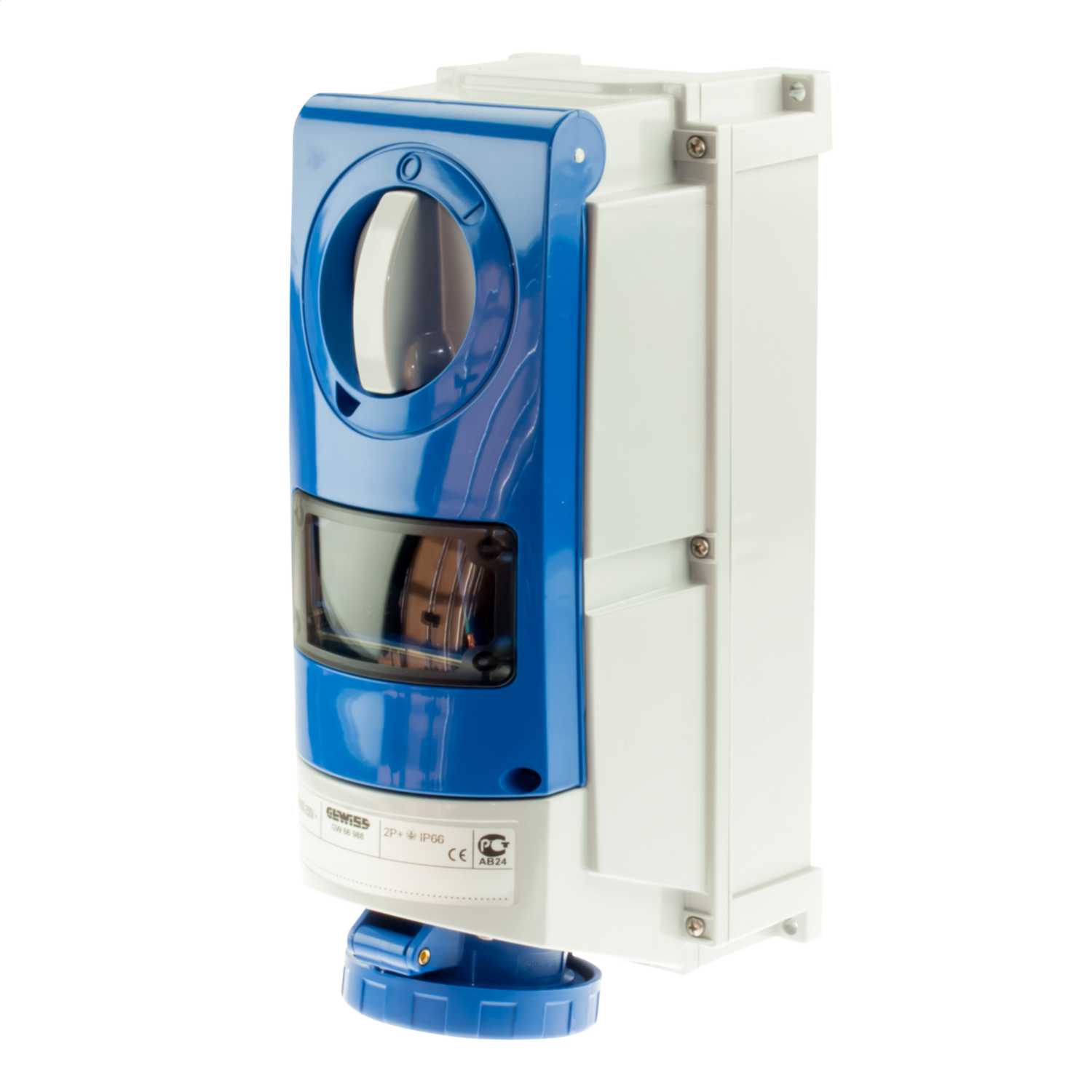Gewiss 32A 2P+E 230V Interlocked Switched Socket IP66 (GW66988) | CEF