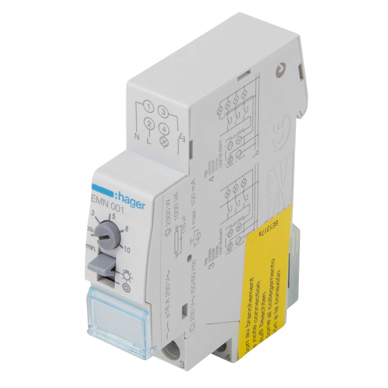 Hager 16A Basic Staircase Time Lag Switches (EMN001) | CEF