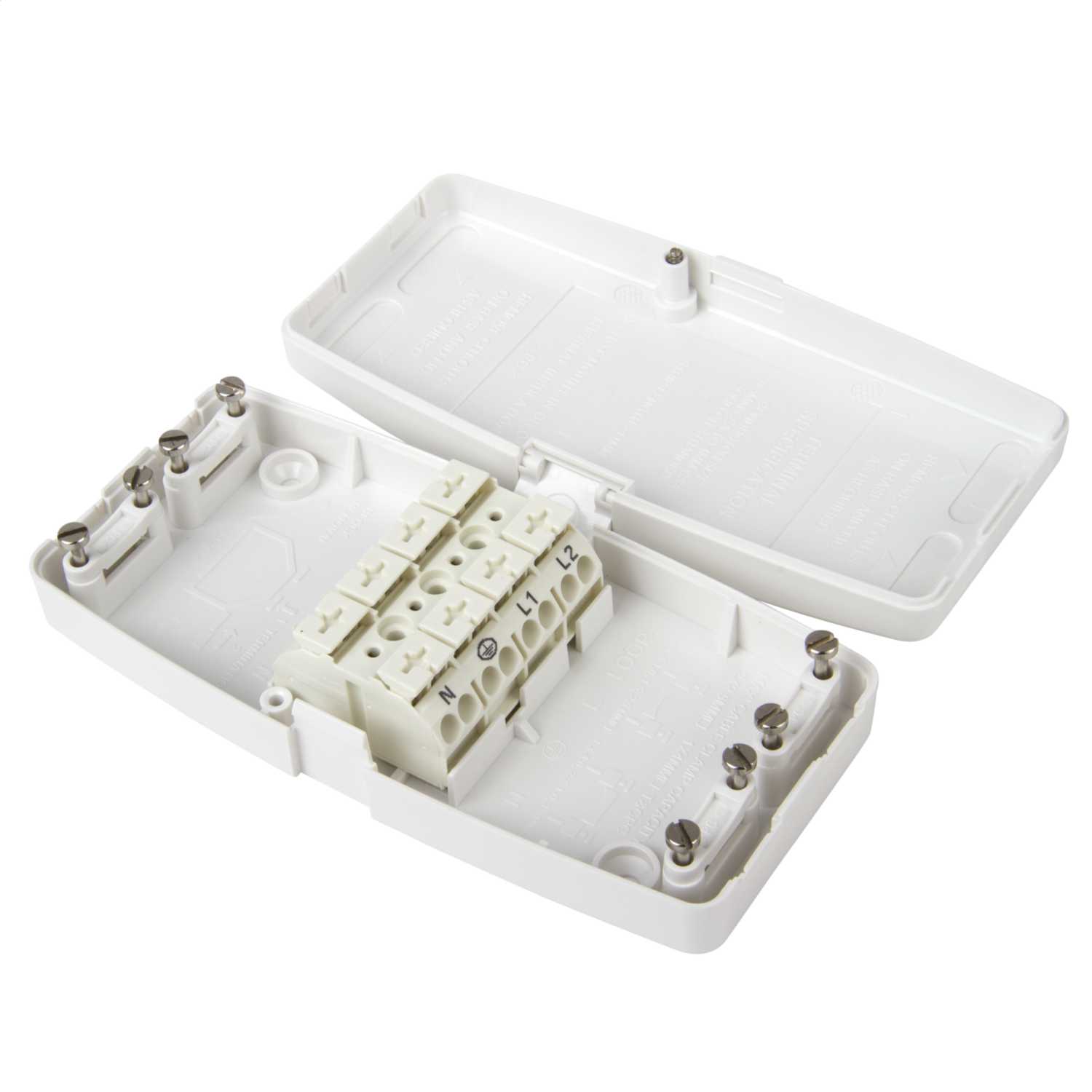 Hager Ashley 20A 4 Terminal 17th Edition Junction Box White (J804) | CEF