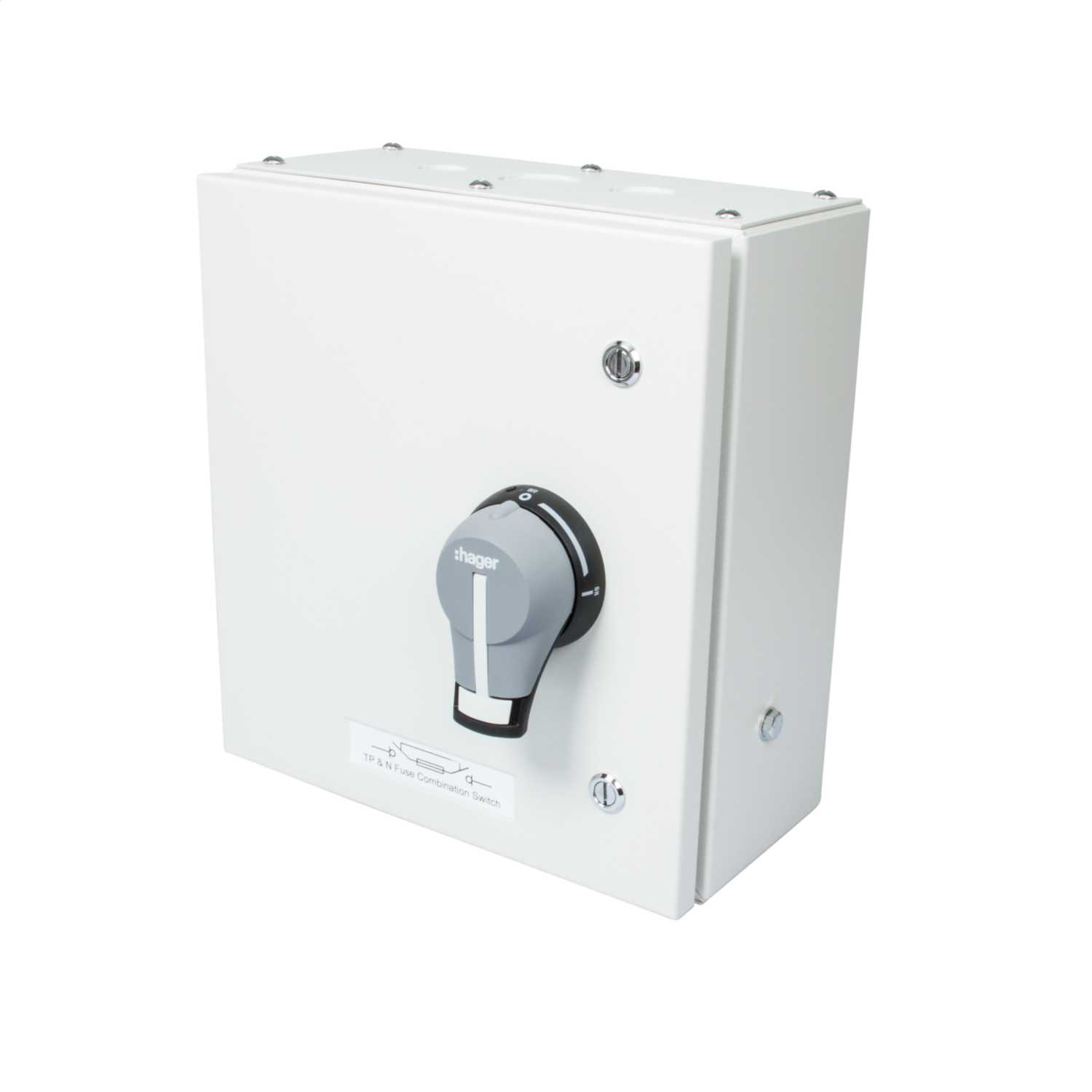 Hager 63A TP+N Metal Fused Switch (JFD306U) | CEF