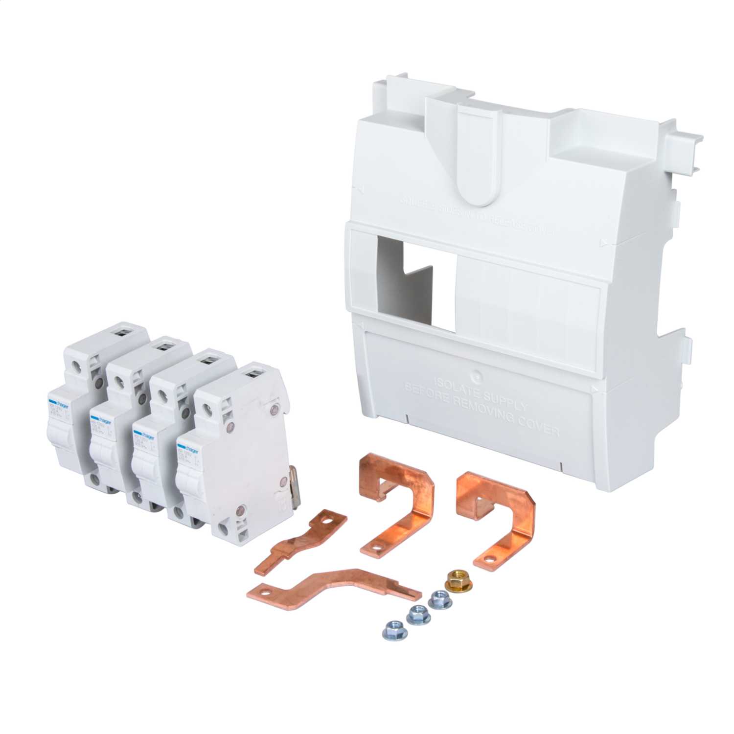 Hager 100A 4P 100mA Time Delayed RCD Incomer Kit (JK11004RMD) | CEF