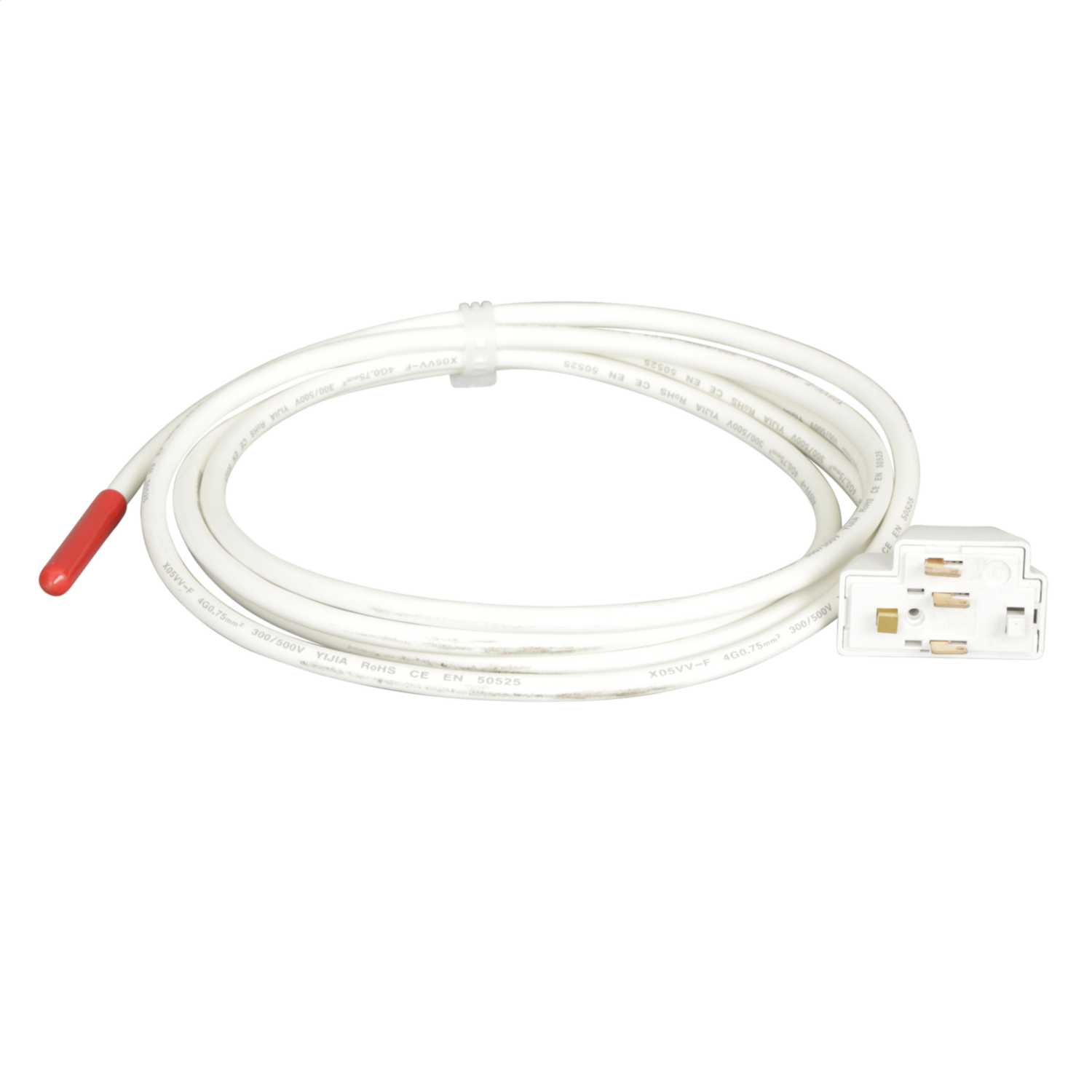 Hager Klik 6A 4 Pin Pre Wired Plug with 3m Cable White (P64AX/3.0) | CEF