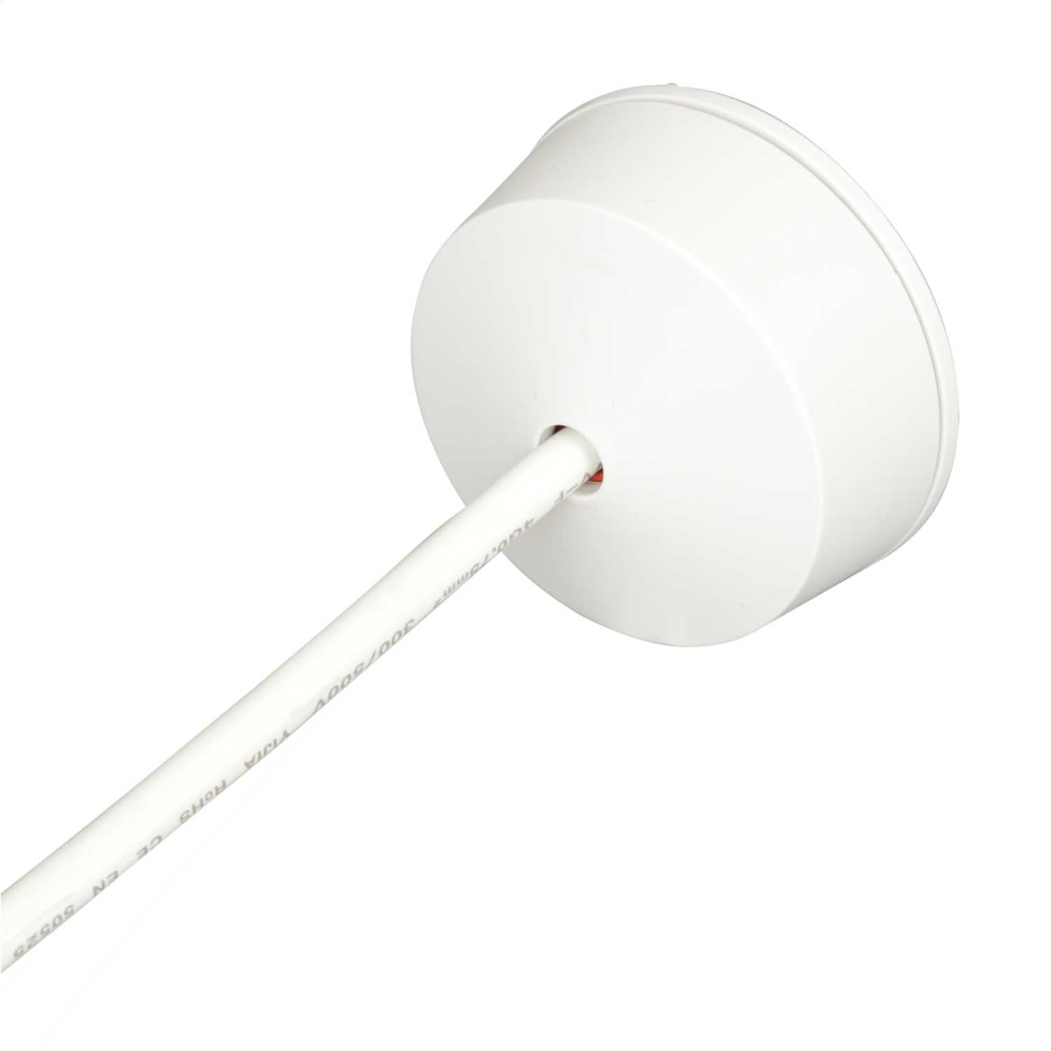 Hager Klik 6A 3 Pin Pre Wired Plug In Ceiling Rose with 2m Cable White ...