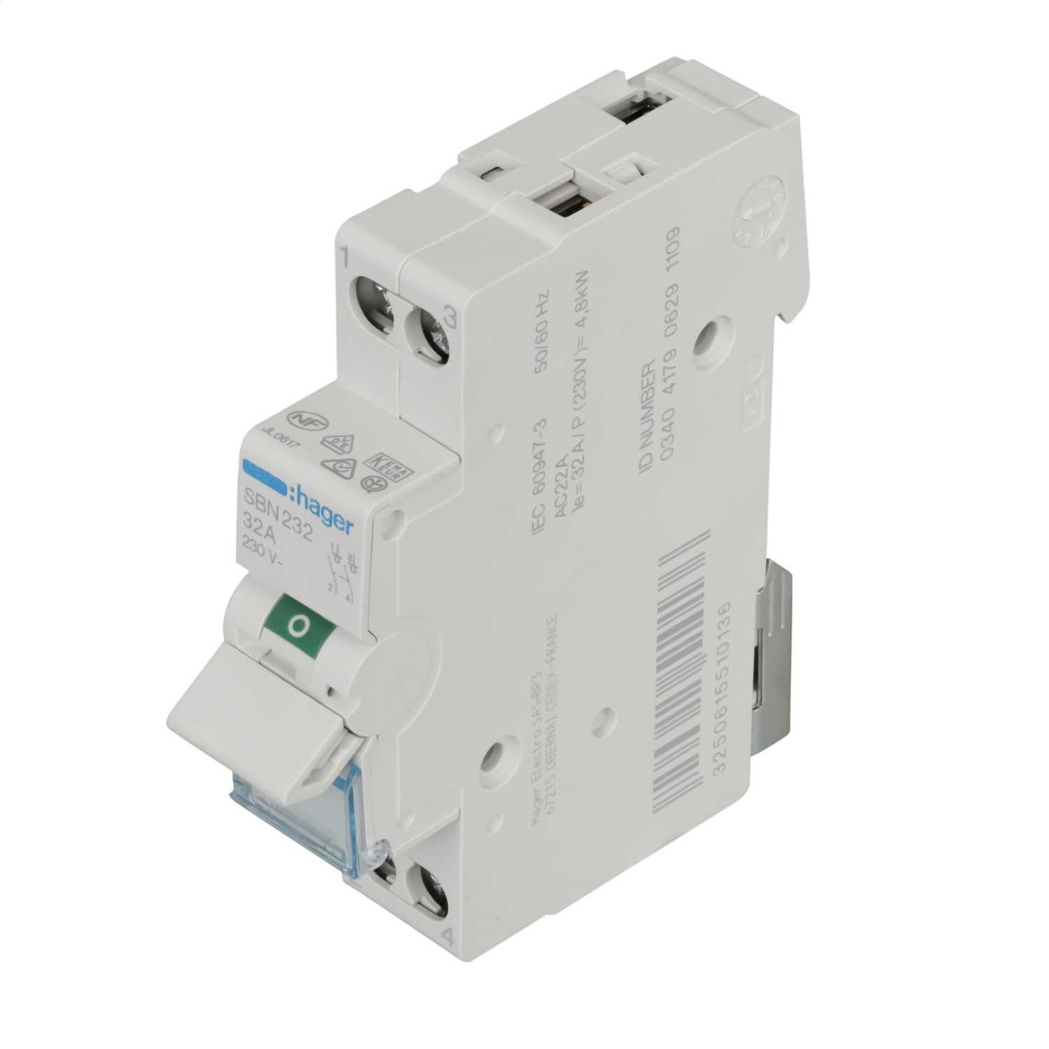 Hager 32A DP Switch Disconnector (SBN232) | CEF