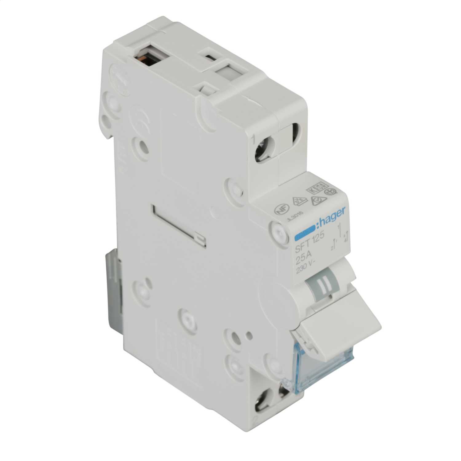 Hager 25A Single Pole Centre Off Changeover Switch (SFT125) | CEF