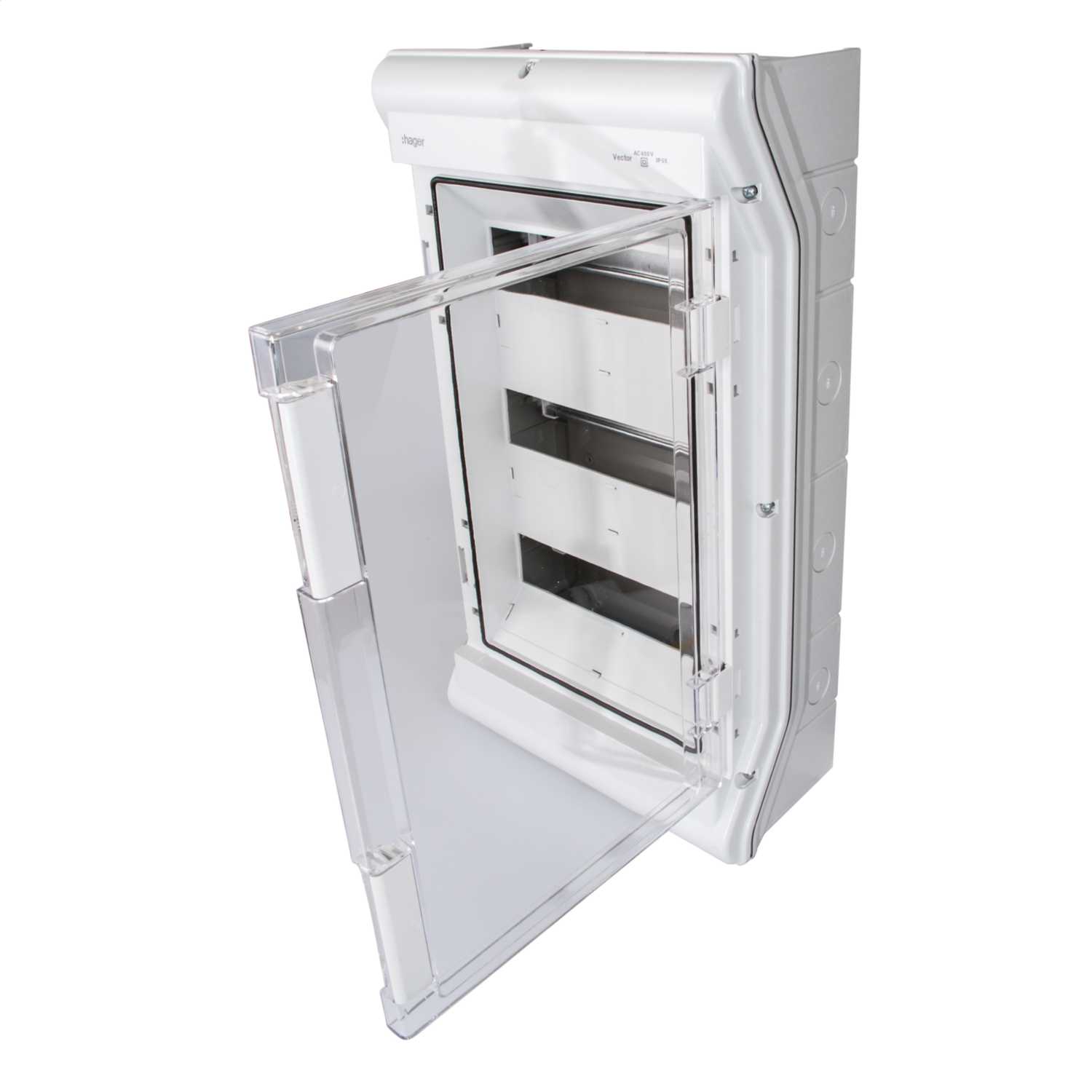 Hager 36 Module Insulated IP55 Enclosure with Earth and Neutral Bar ...