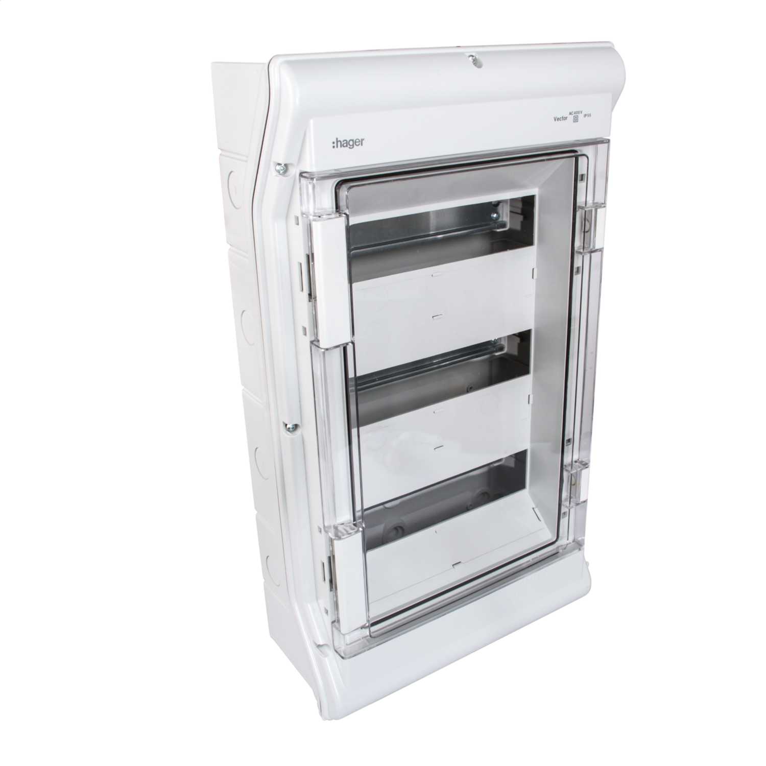 Hager 36 Module Insulated IP55 Enclosure with Earth and Neutral Bar ...
