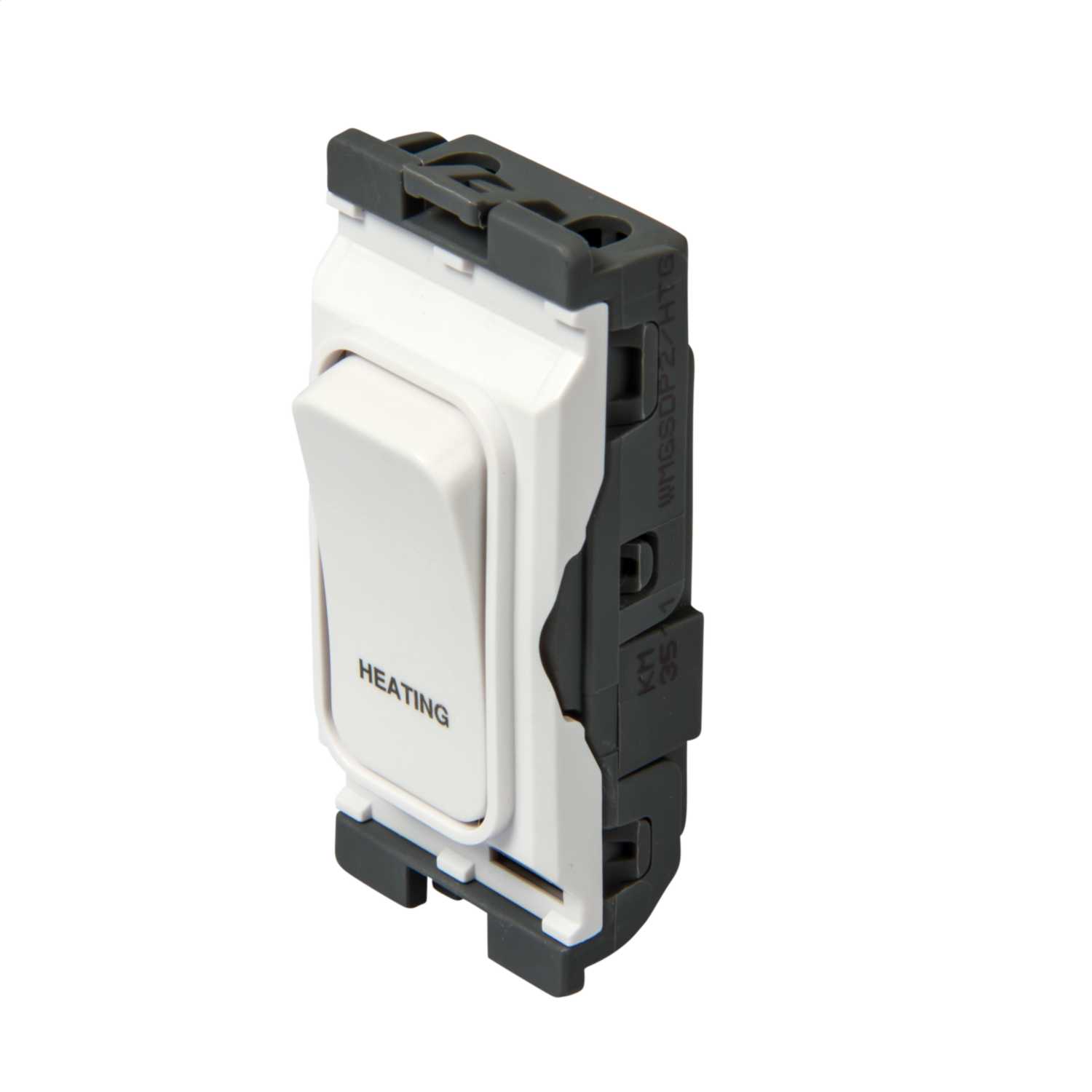 Hager Sollysta 20A Double Pole Grid Switch marked Heating (WMGSDP2/HTG ...