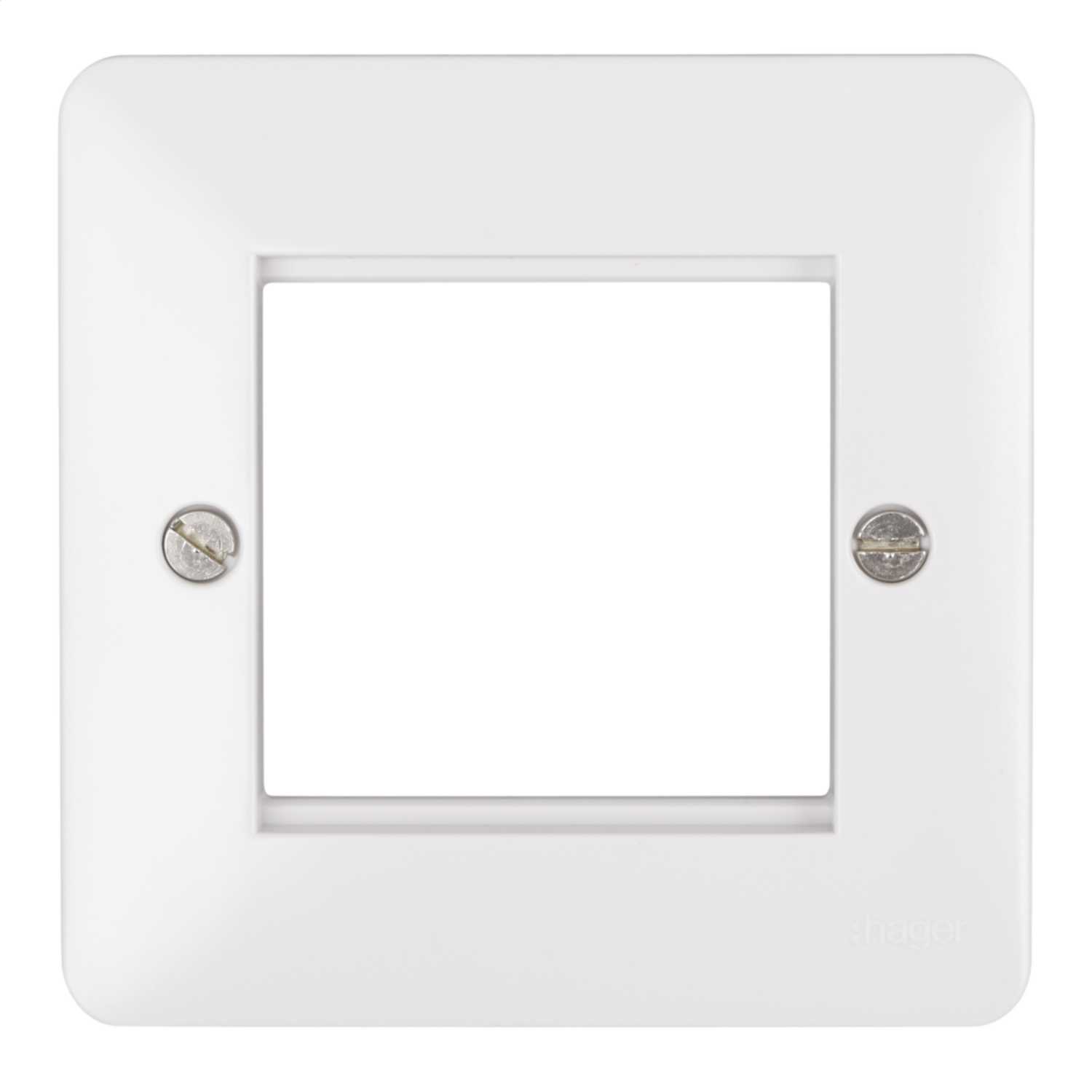 Hager Sollysta 1 Gang 2 Euro Module Front Plate (WMP2EU) | CEF