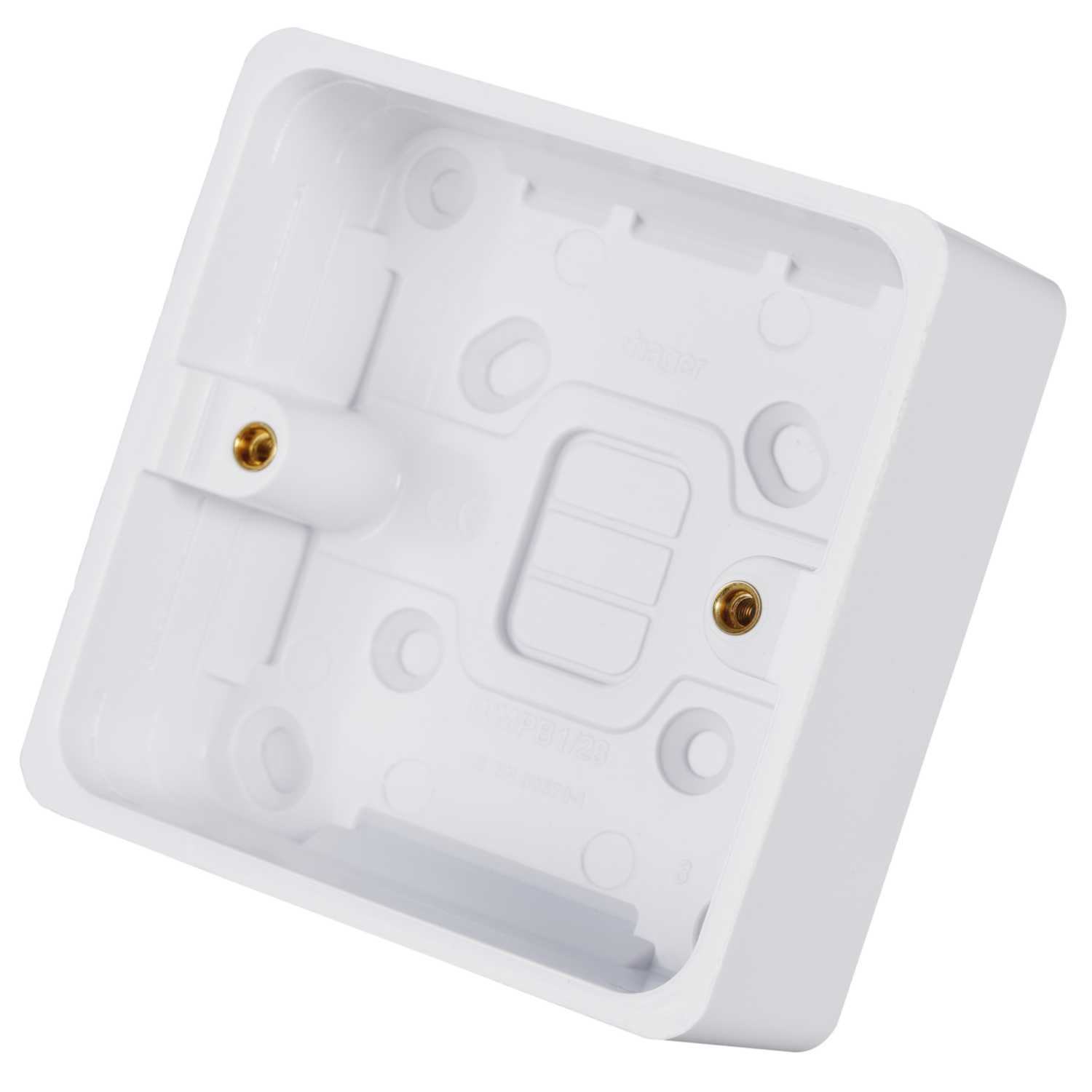 Hager Sollysta 1 Gang 28mm Pattress Back Box White (WMPB1/28) | CEF