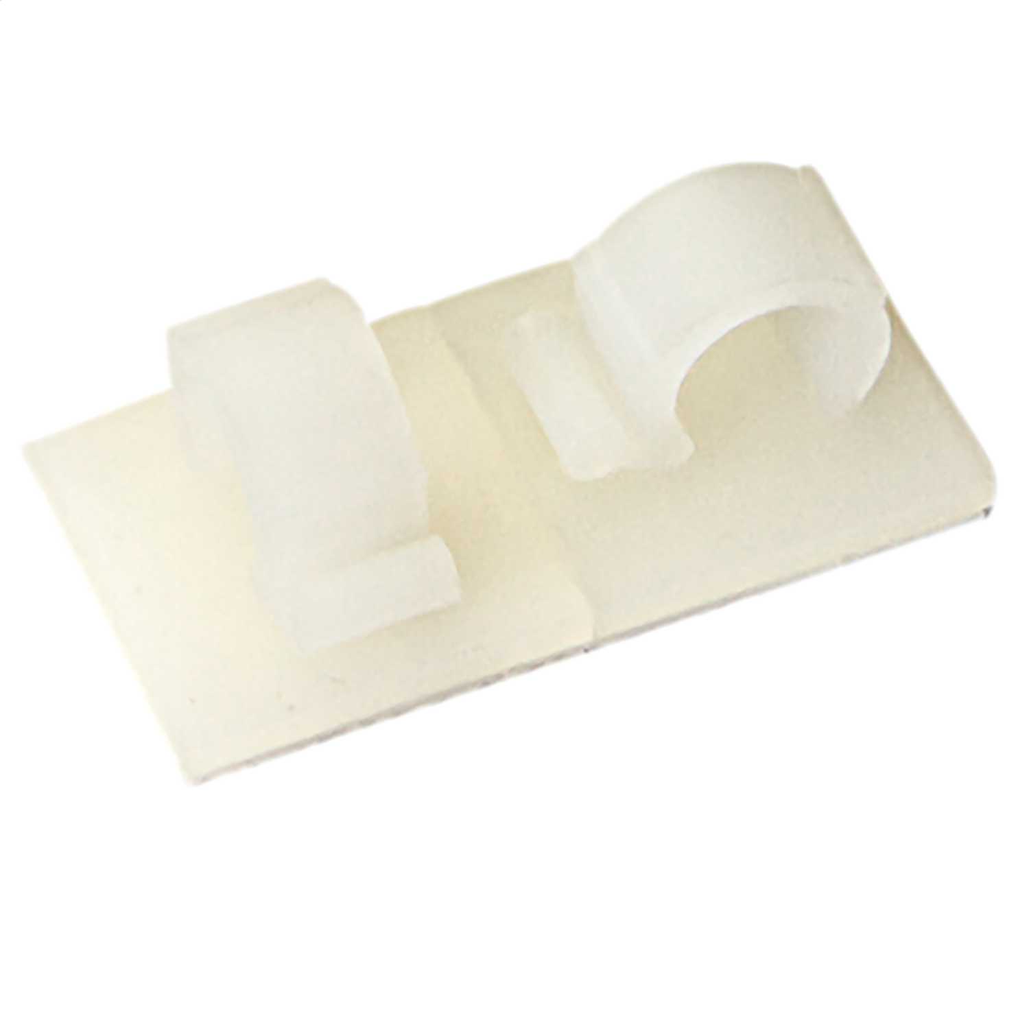 Hellermann 19mm x 19mm Self Adhesive Clips (Pack of 100) (151-13019) | CEF