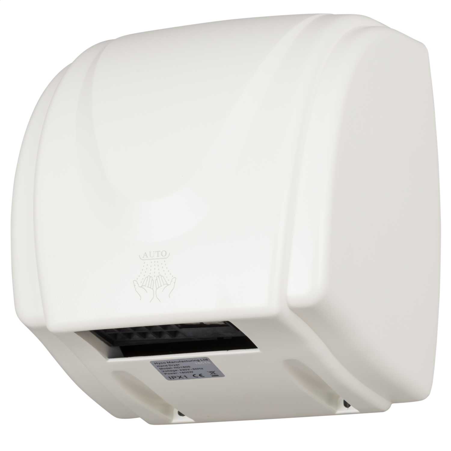 Hyco 1.8kW Hurricane Automatic Hand Dryer White (HD1800) | CEF
