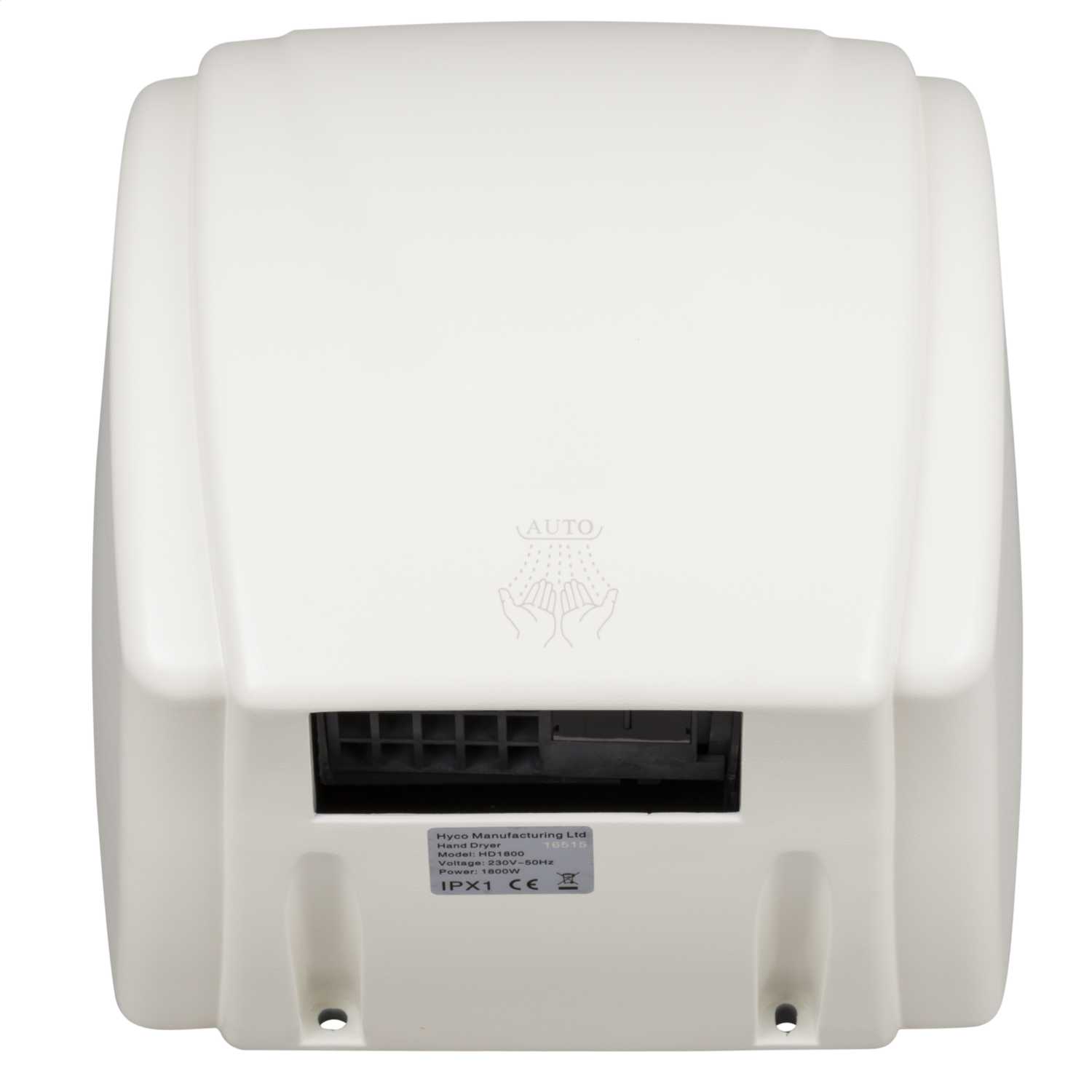 Hyco 1.8kW Hurricane Automatic Hand Dryer White (HD1800) | CEF