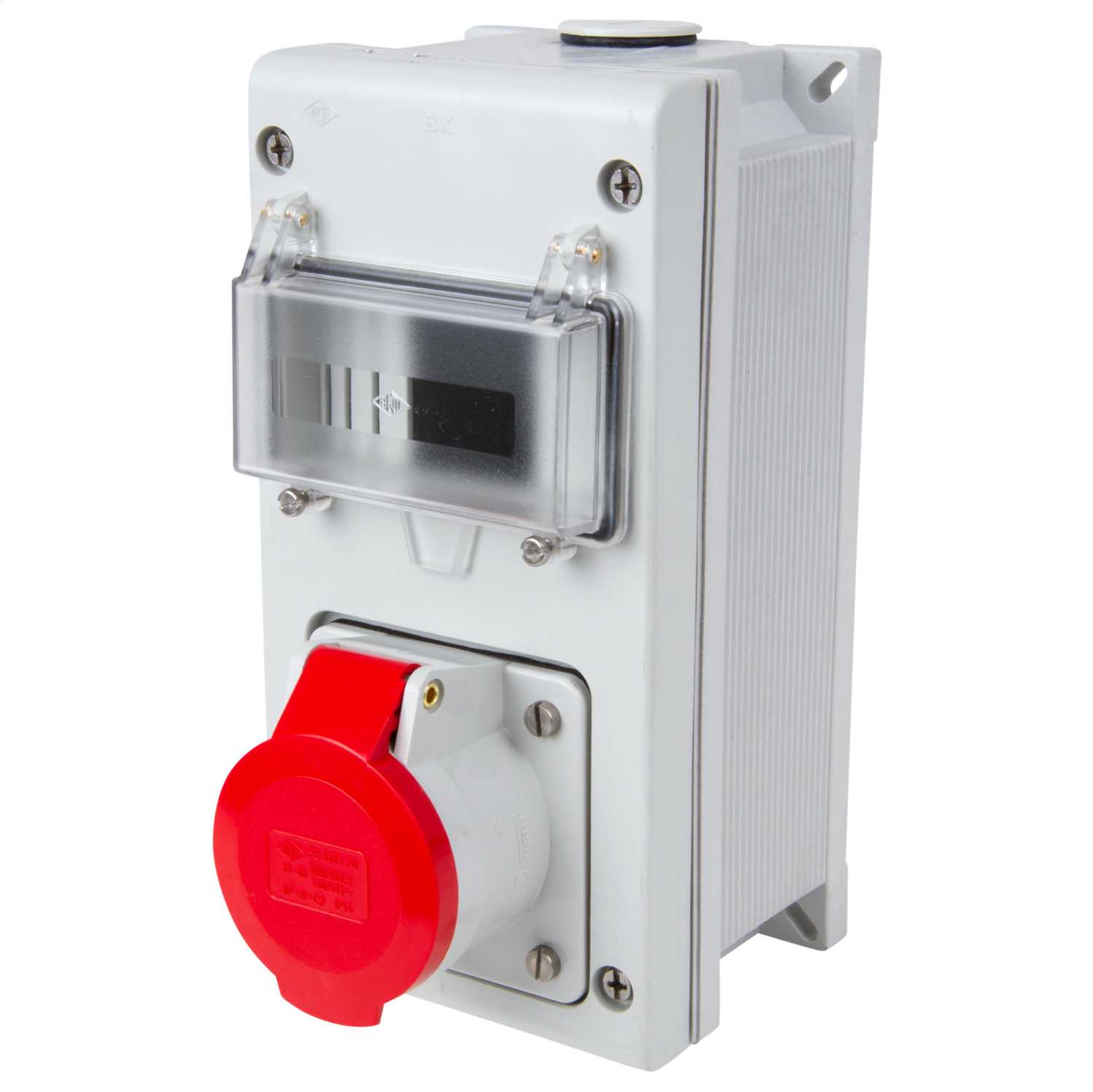 Ilme 16A 3P+N+E 415V Socket with RCD Compartment IP44 (BPR1665CS) | CEF