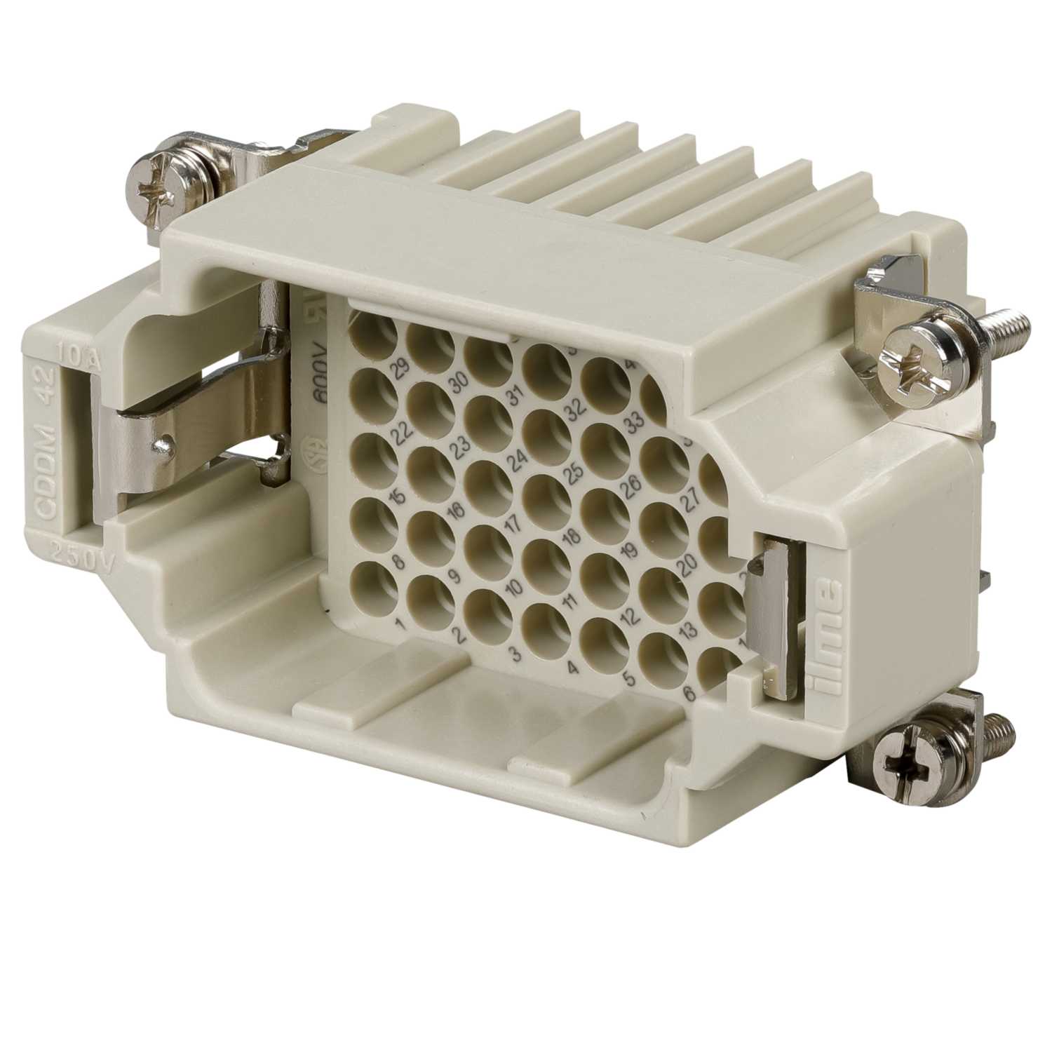 Ilme 10A 42 Pole + E Male Insert for Crimp Connectors (CDDM42) | CEF