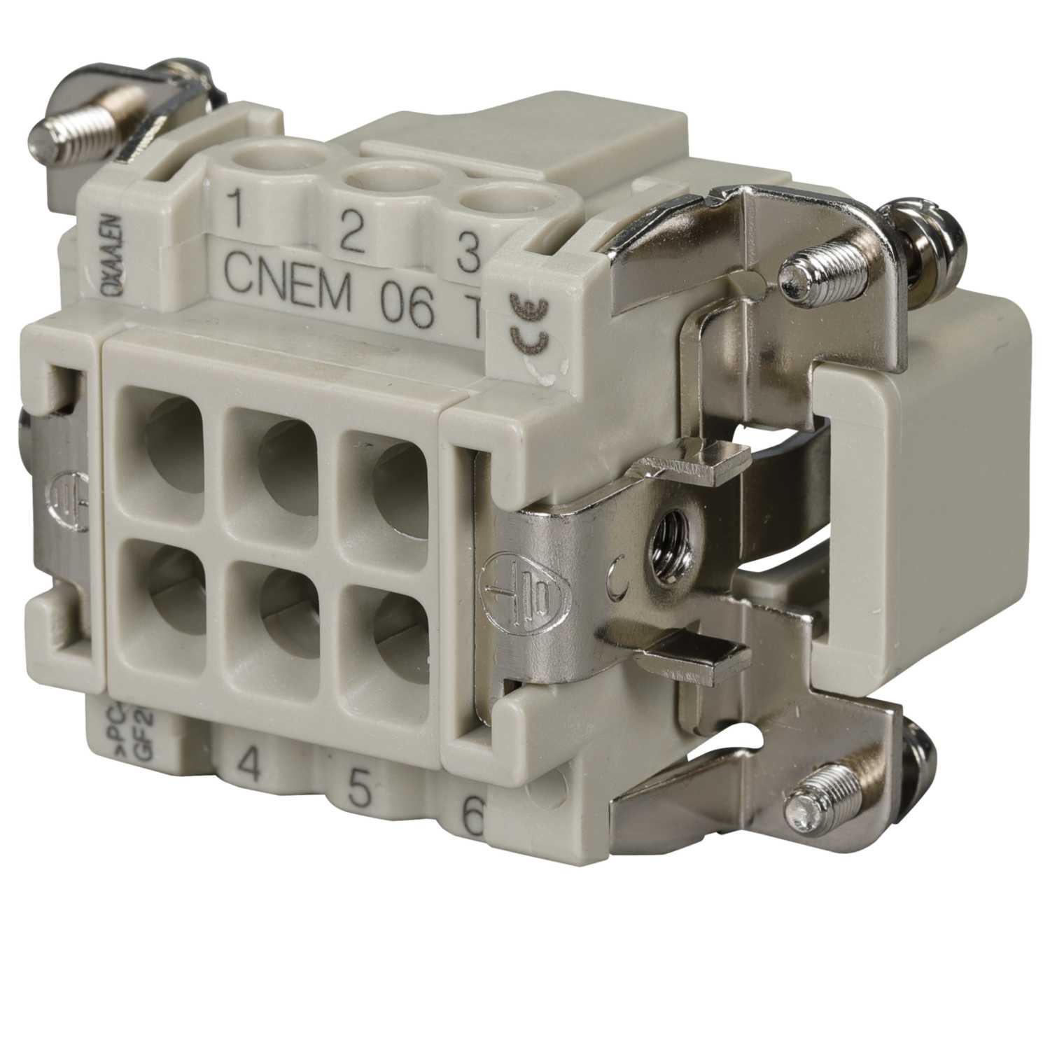 Ilme 16A 6 Pole + E Male Insert Screw Terminal Connector (1-6) (CNEM06T ...