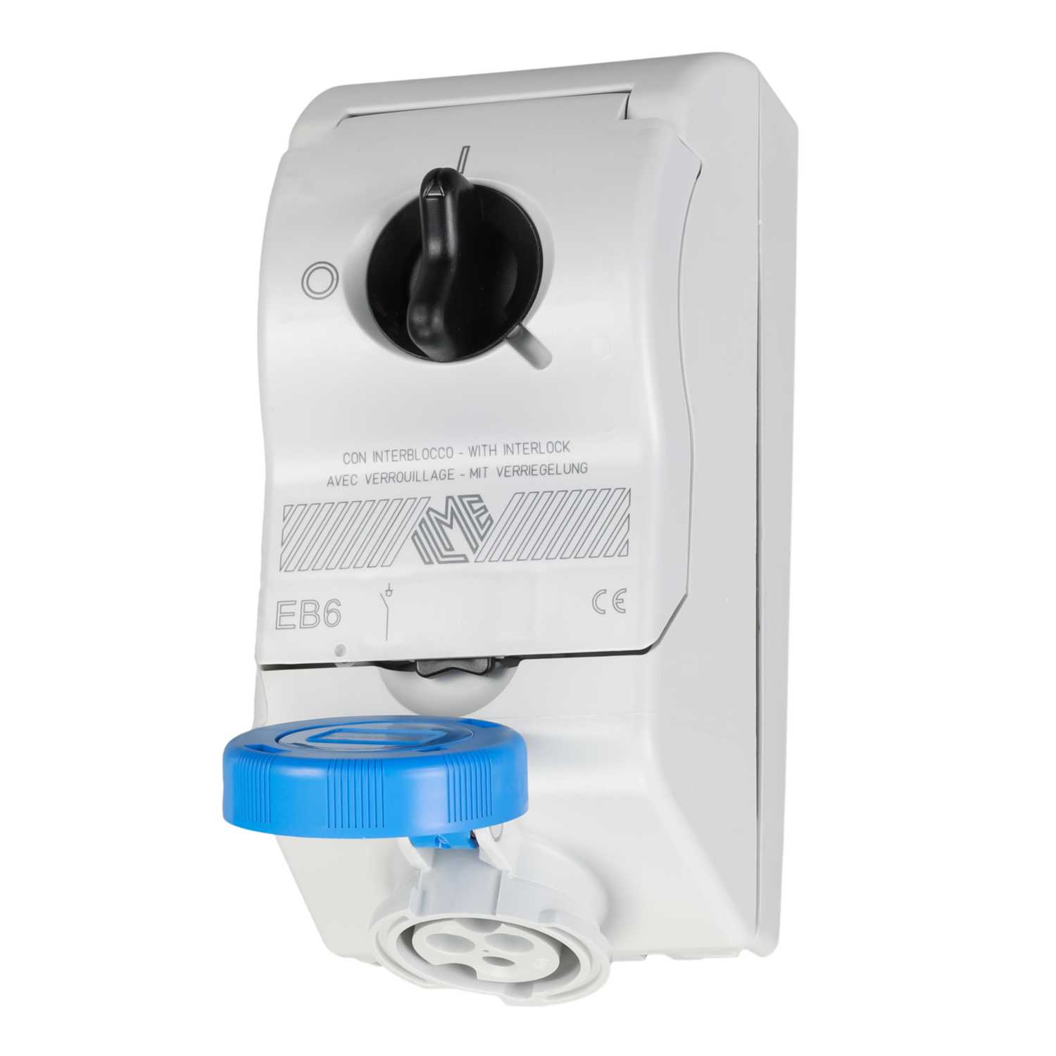 Ilme EB6 16A 2P+E 230V Interlocked Socket IP66 (KI1663EB6) | CEF