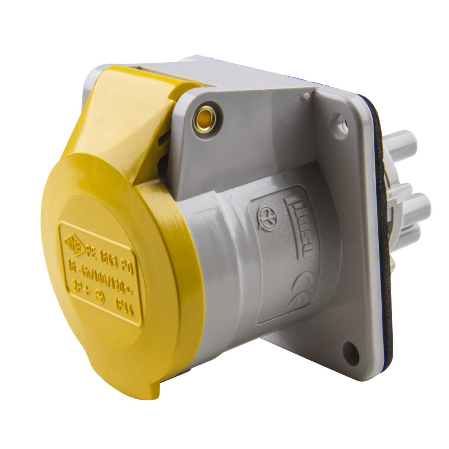 Ilme 16A 2P+E 110V Panel Mounted Socket IP44 (PE1643PQ) | CEF