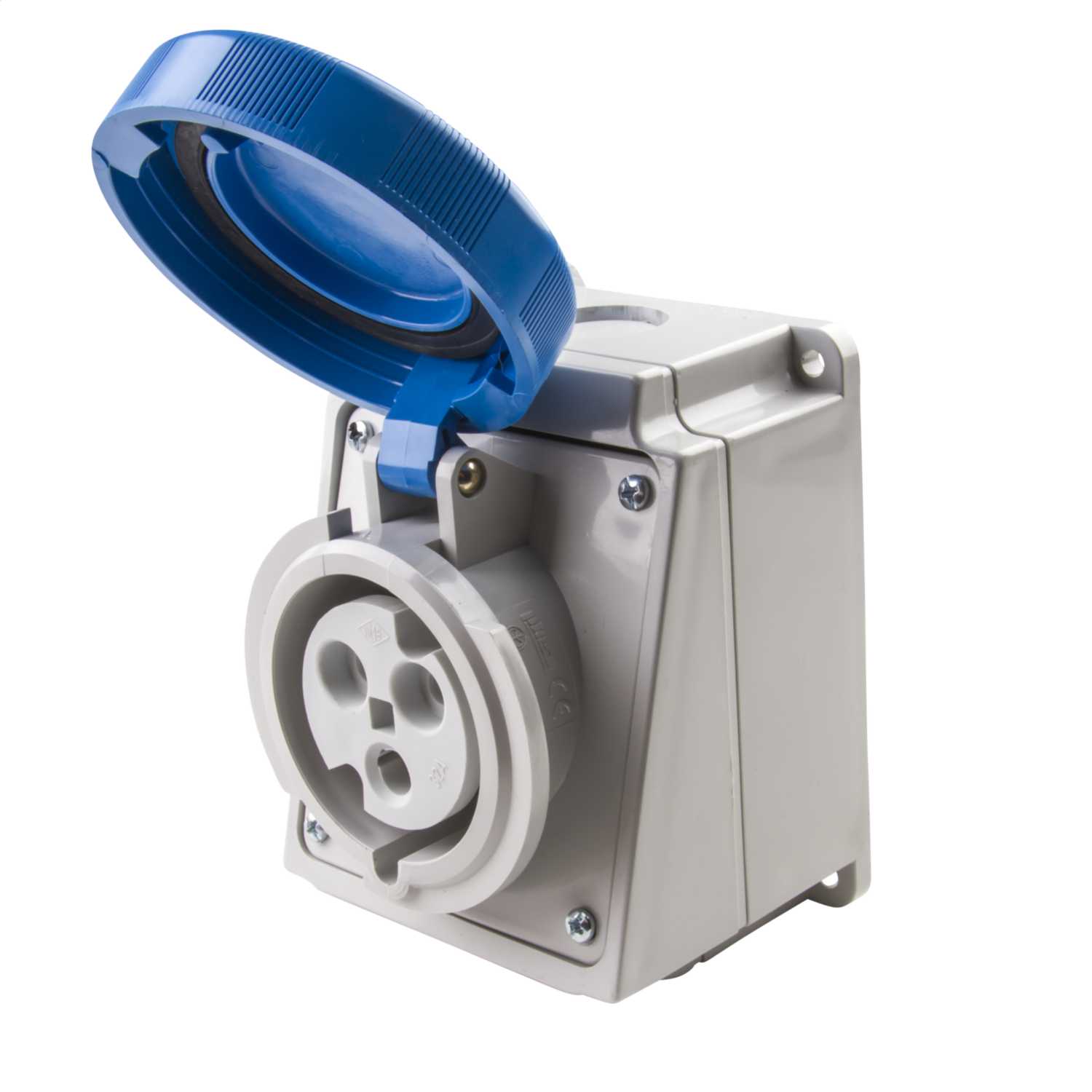 Ilme 32A 2P+E 230V Wall Mounted Socket IP67 (PEW3263PP) | CEF