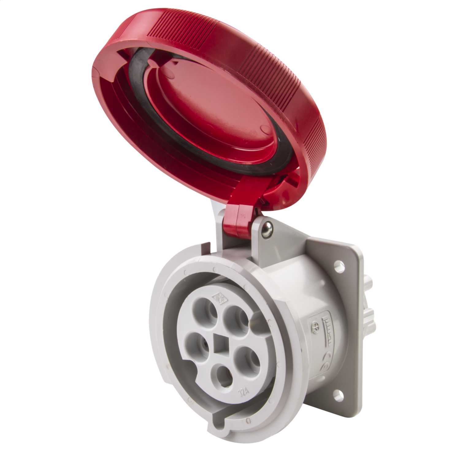 Ilme 32A 3P+N+E 415V Panel Mounted Socket IP67 (PEW3265PQ) | CEF