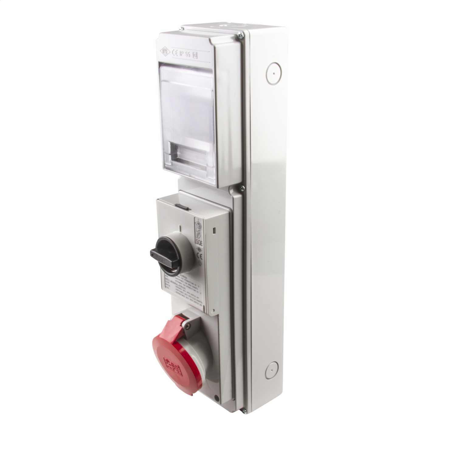 Ilme 16A 3P+N+E 415V Interlocked Switched Socket with RCD Compartment ...
