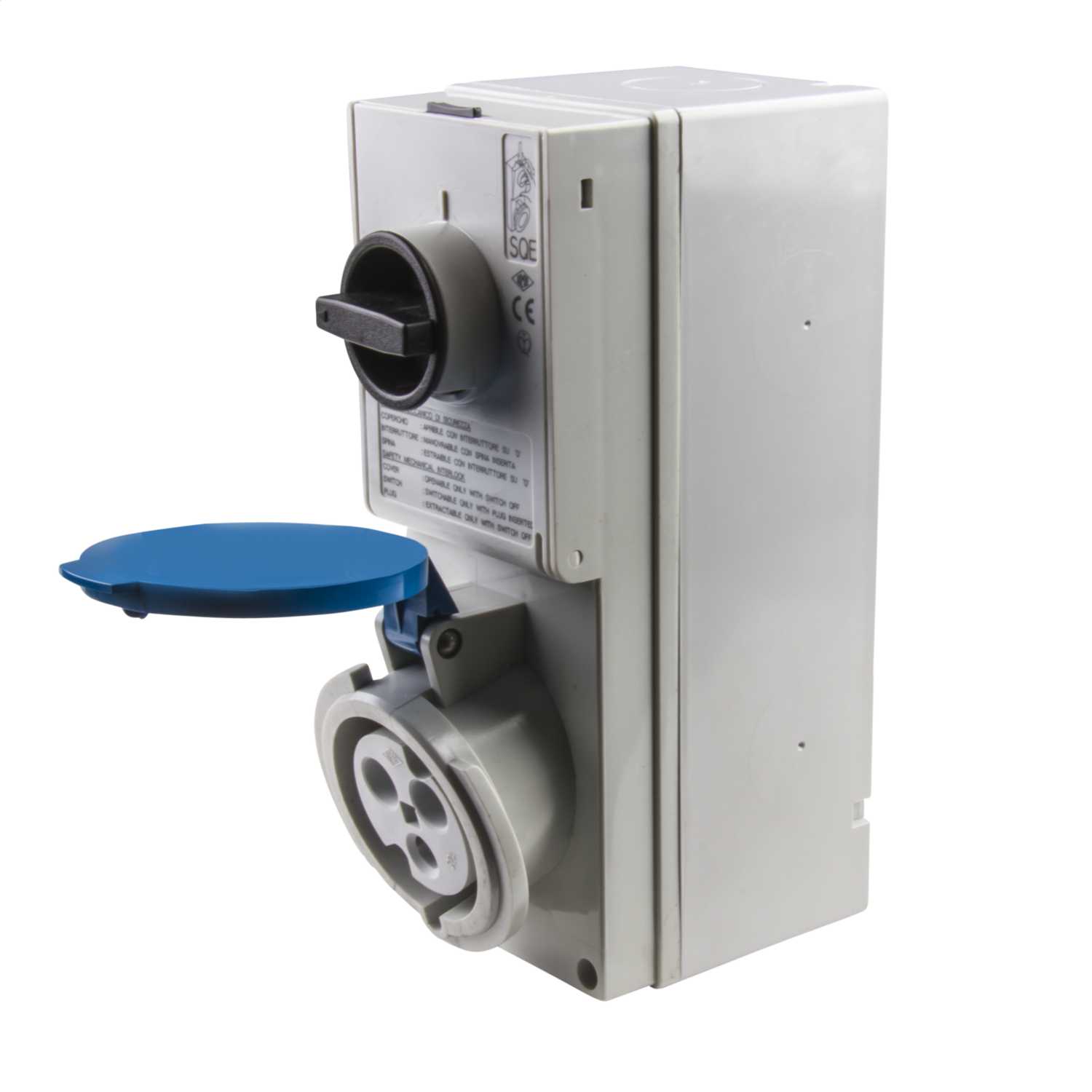 Ilme 32A 2P+E 230V Interlocked Switched Socket IP44 (SQE3263C) | CEF