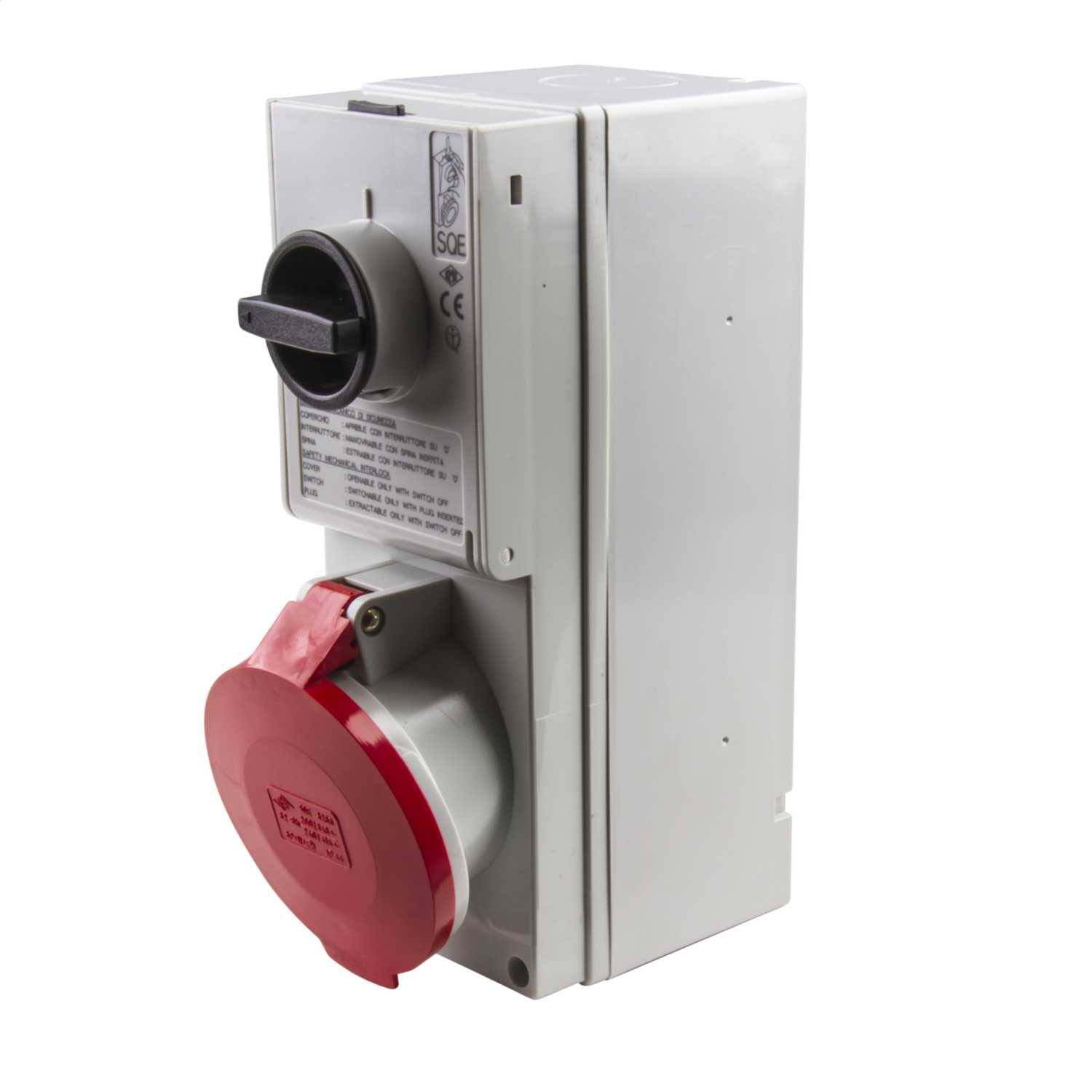 Ilme 32A 3P+N+E 415V Interlocked Switched Socket IP44 (SQE3265C) | CEF