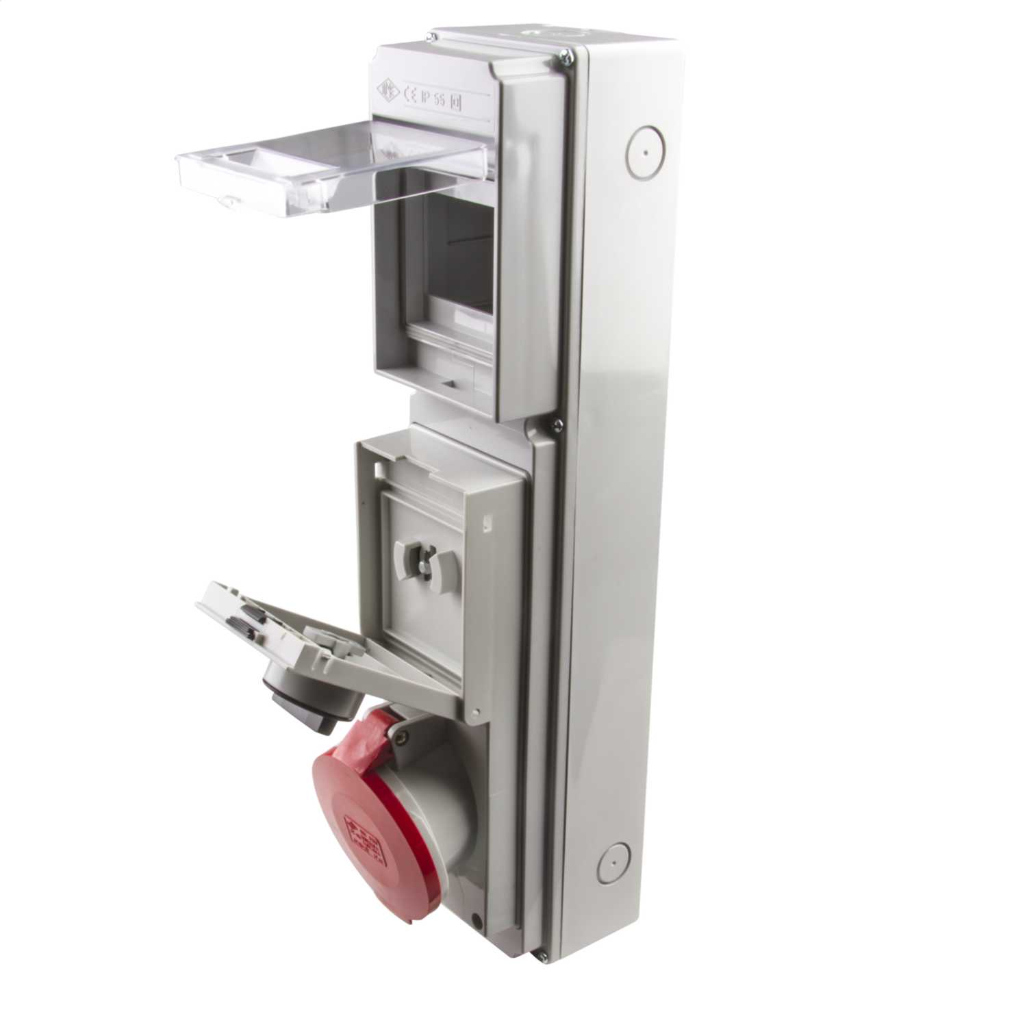 Ilme 32A 3P+N+E 415V Interlocked Switched Socket with RCD Compartment ...