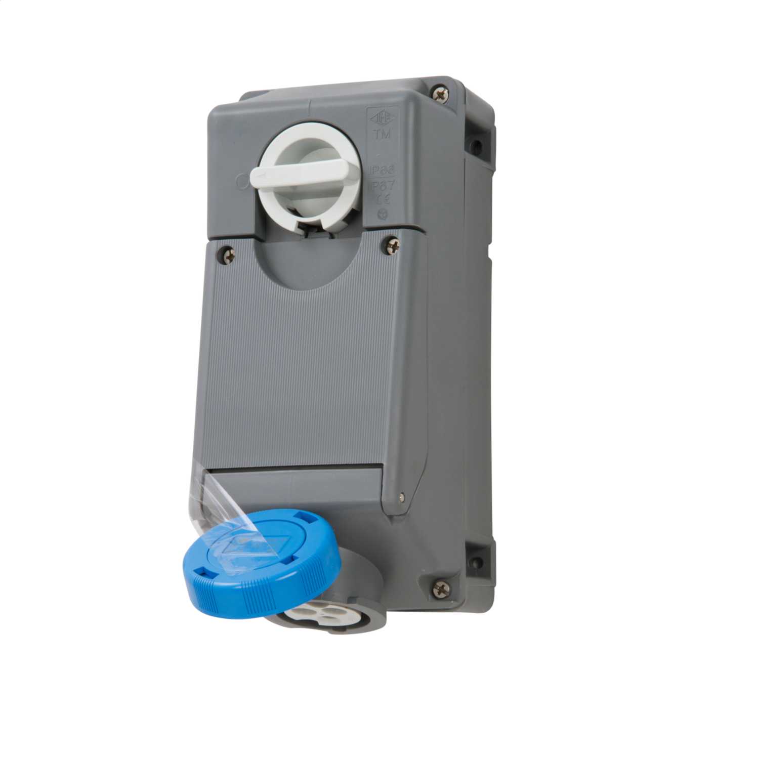 Ilme 16A 2P+E 230V Interlocked Switched Socket IP67 (TM1663SP) | CEF