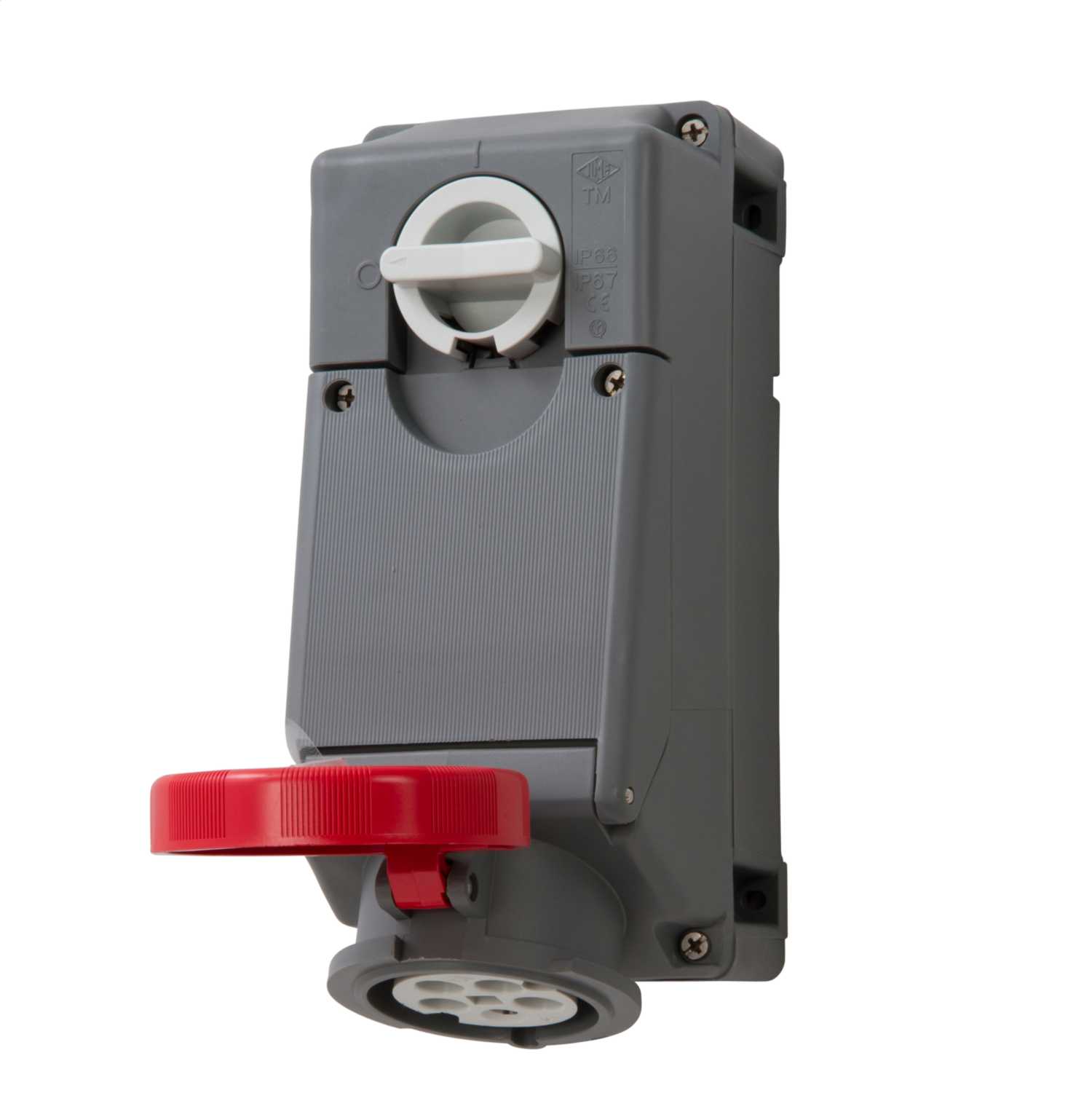 Ilme 32A 3P+N+E 415V Compact Interlocked Switched Socket IP67 ...