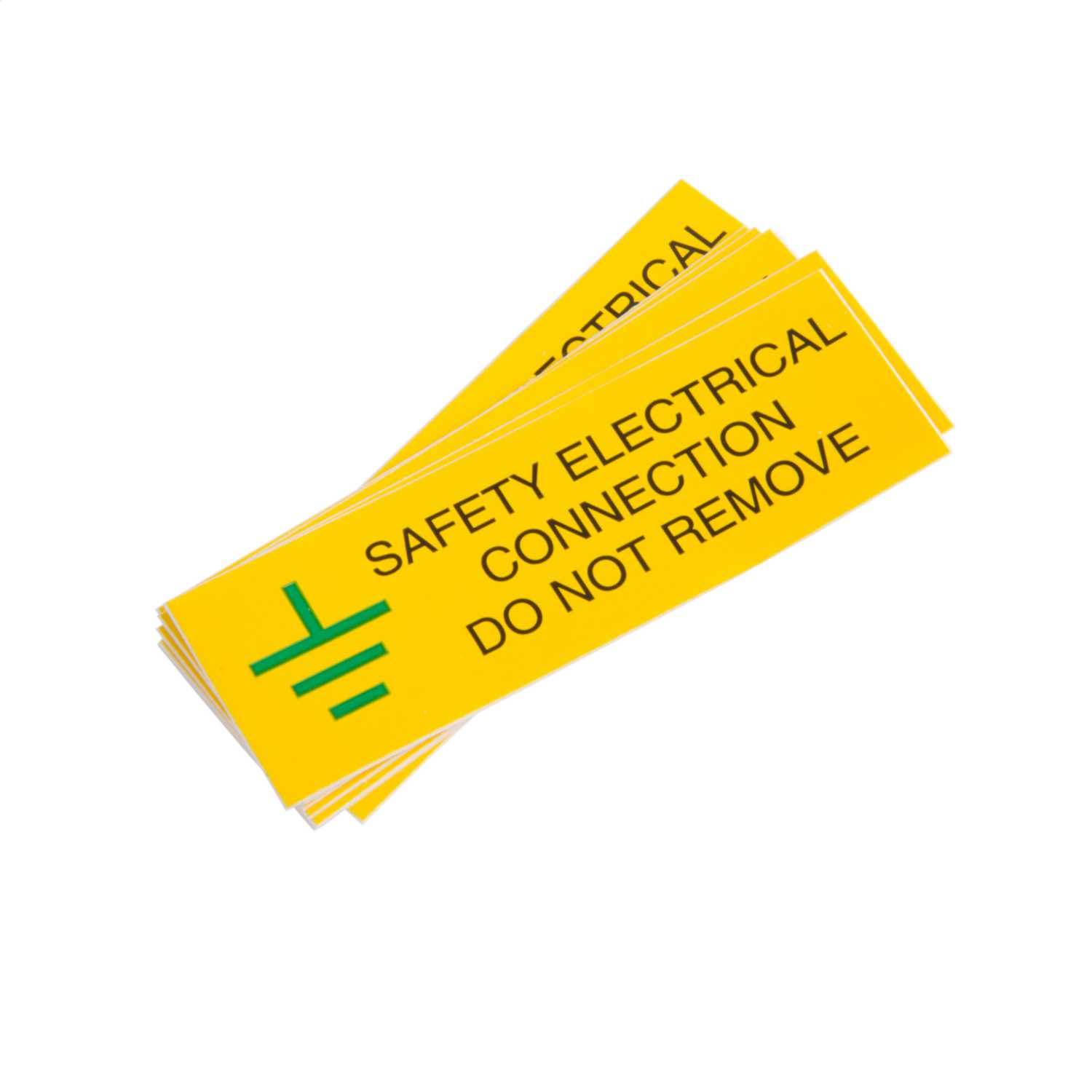 Industrial Signs 75mm x 25mm Electrical Connection Do Not Remove Label ...