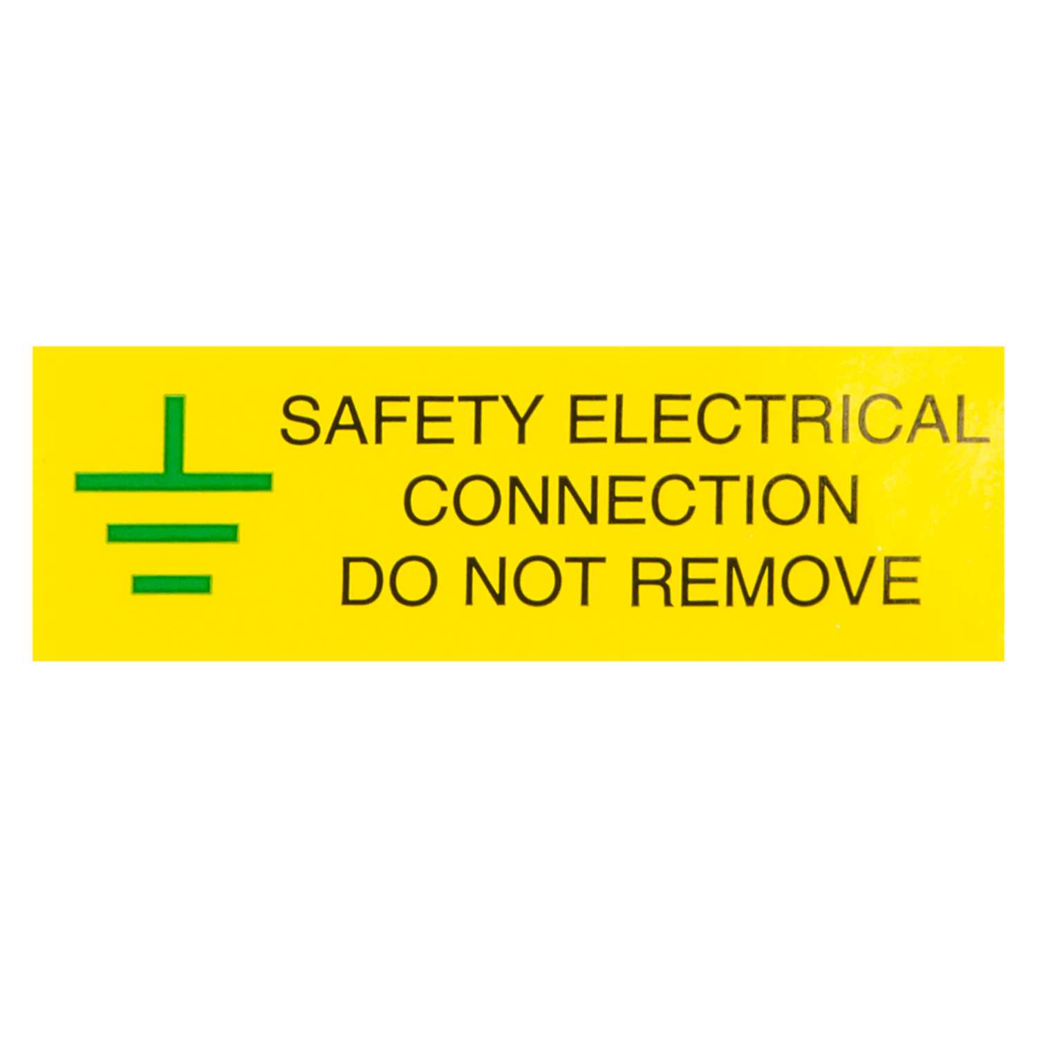 Industrial Signs 75mm x 25mm Electrical Connection Do Not Remove Label ...