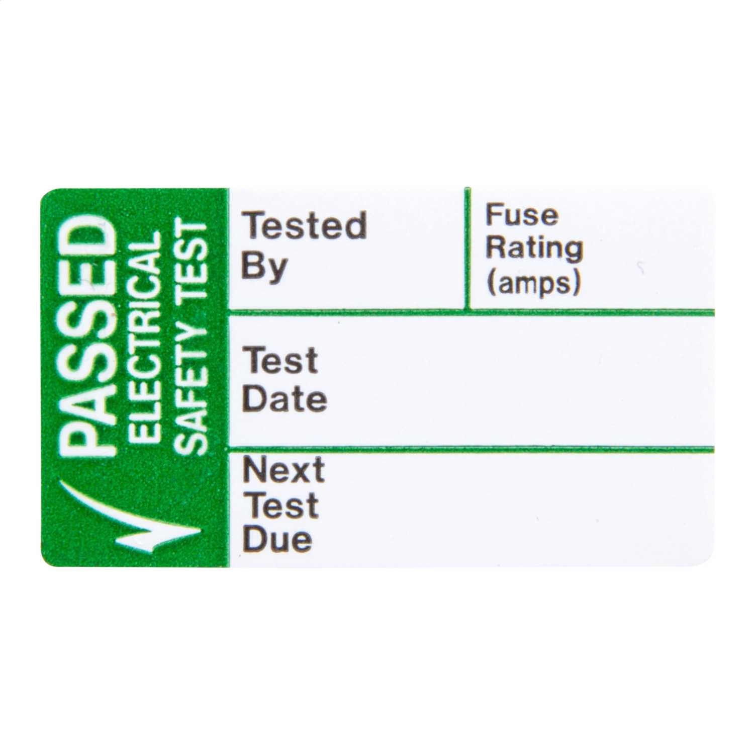 Industrial Signs 35mm x 15mm Pass Test Self Adhesive Vinyl Label (Roll ...