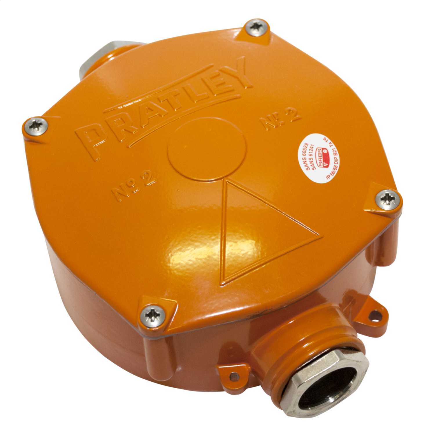 Pratley Two Way Size 2 Aluminium Alloy Junction Box Orange (08047) | CEF