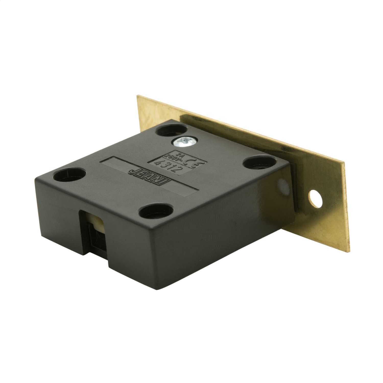 Jeani 2A Flush Push to Break Door Switch Brass (Sold in 1's) (141WB) | CEF