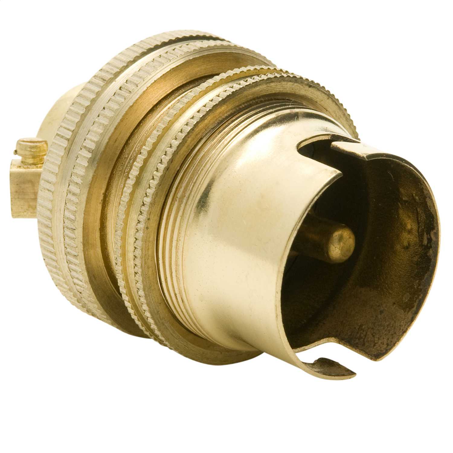 Jeani Bayonet Cap BC B22 10mm Entry Shaded L/Holder Brass (Sold in 1's ...