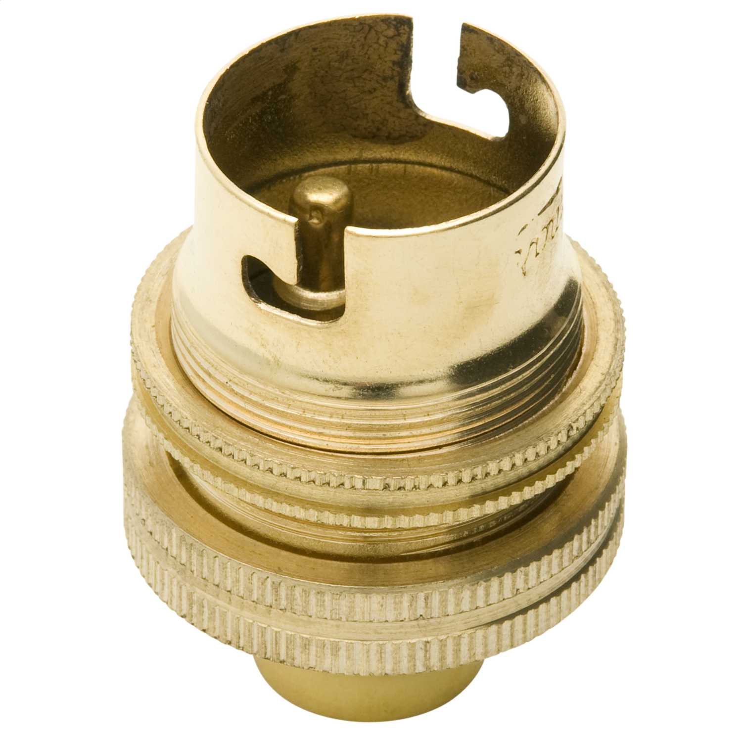Jeani Bayonet Cap BC B22 10mm Entry Shaded L/Holder Brass (Sold in 1's ...