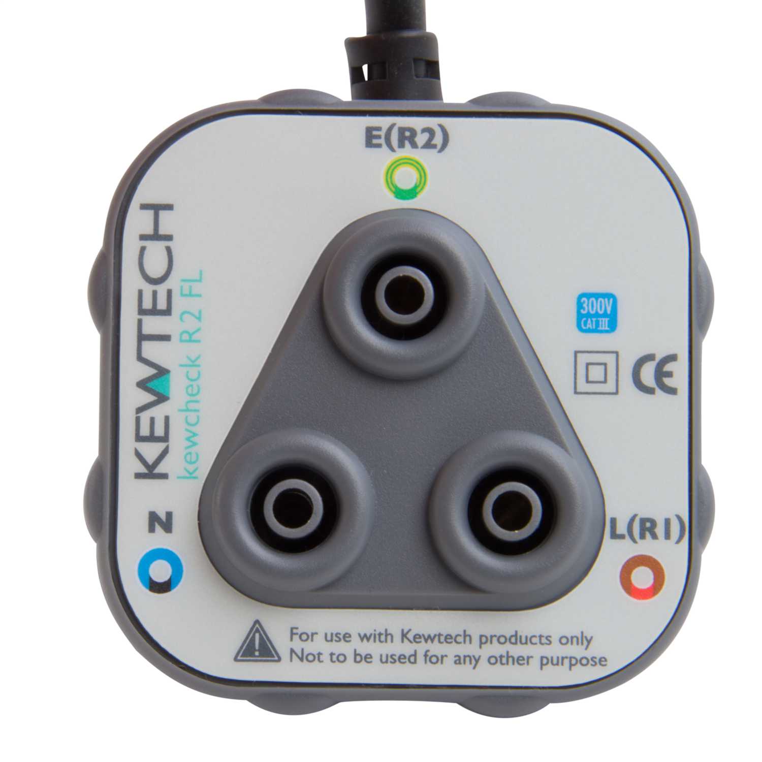 Kewtech KEWCHCKR2FL R1 / R2 Socket Adaptor (KEWCHCKR2FL) | CEF