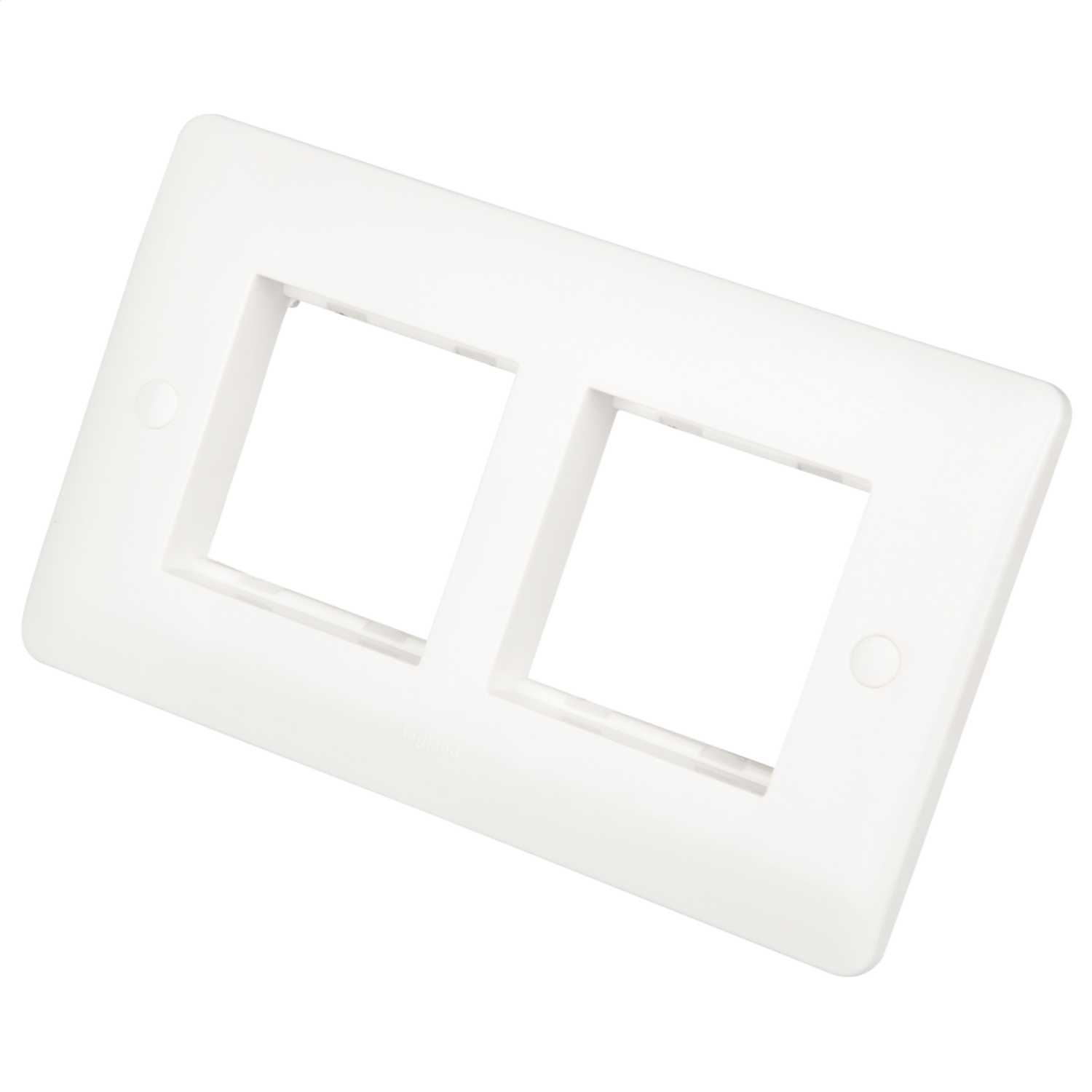 Legrand 2 Gang 4 Module Arteor Front Plate White (730094) | CEF