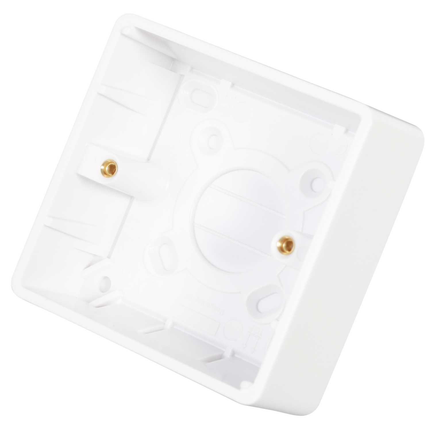 Legrand 1 Gang 35mm Pattress Back Box White (736406) | CEF
