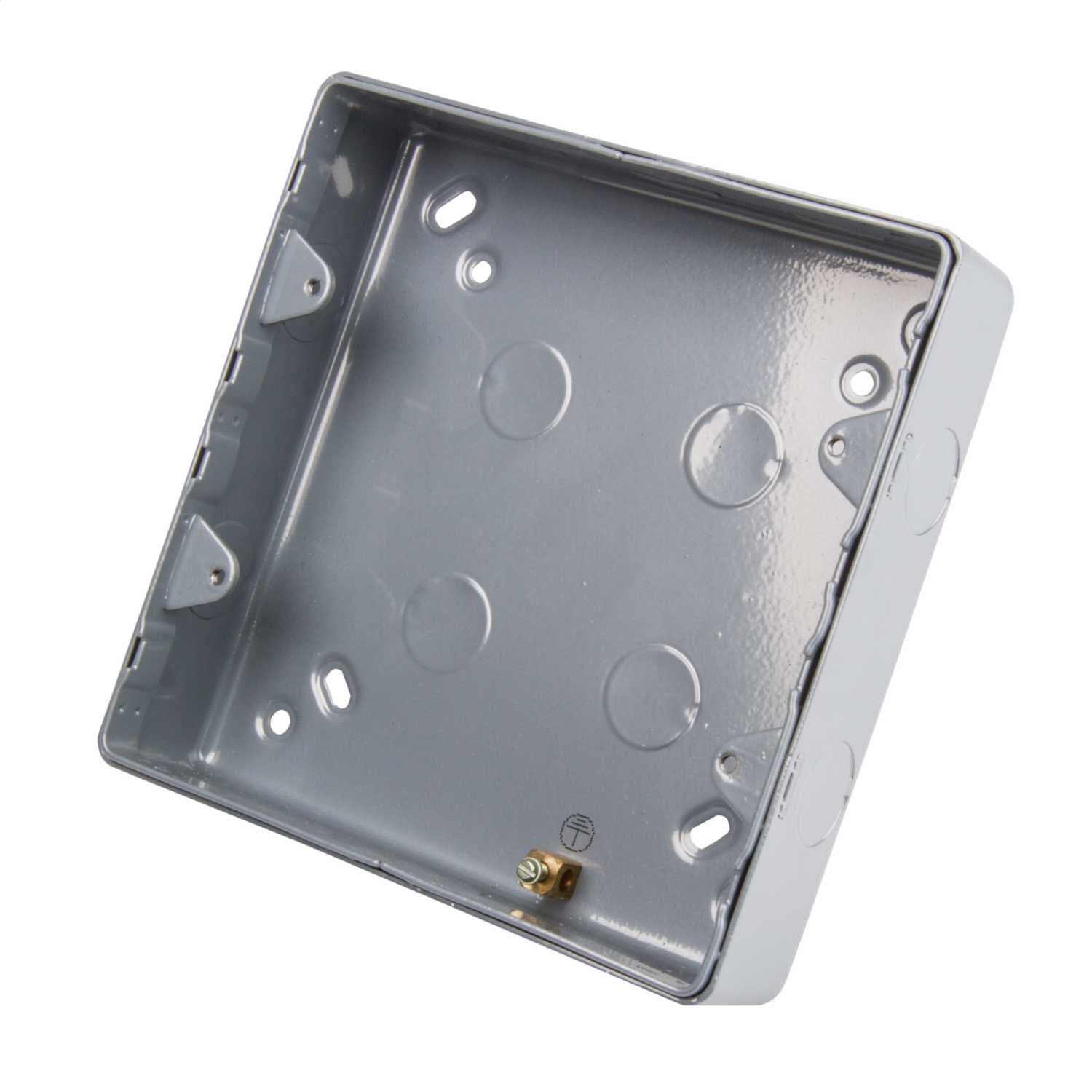 Legrand 6 and 8 Gang Surface Mounting Metal Back Box with Knockouts ...