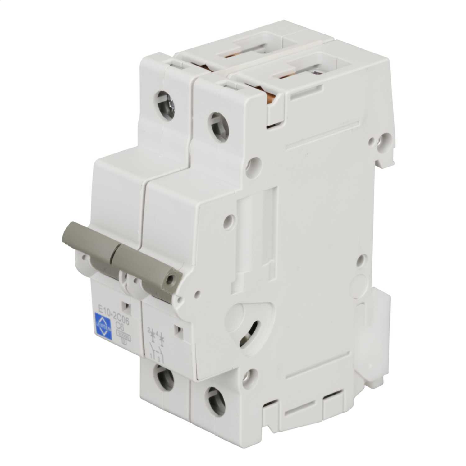 Lewden 6A Double Pole 10kA C Curve MCB (E10-2C06) | CEF