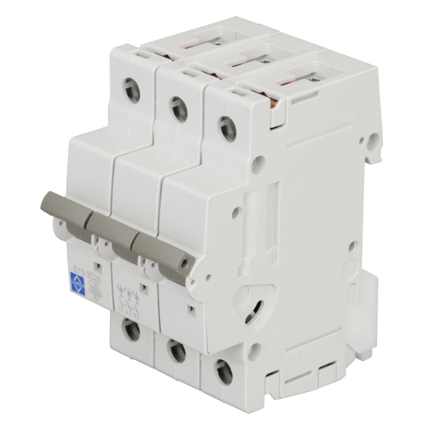 Lewden 20A Triple Pole 10kA C Curve MCB (E10-3C20) | CEF