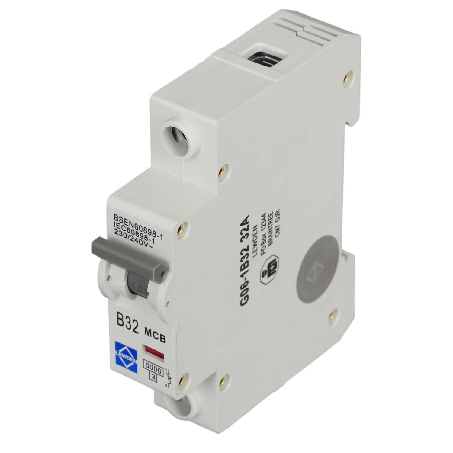 Lewden 32A Single Pole 6kA B Curve MCB (G06-1B32) | CEF