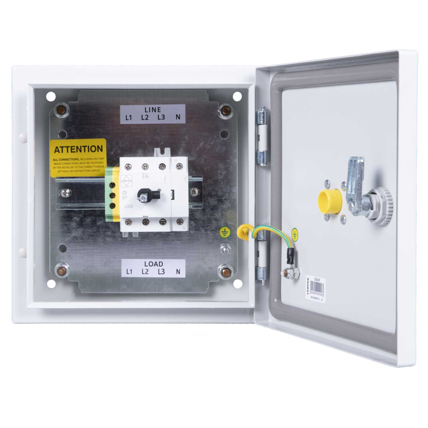 Lewden 63A TP+N Metal Isolator Switch Disconnector (IS634P) | CEF