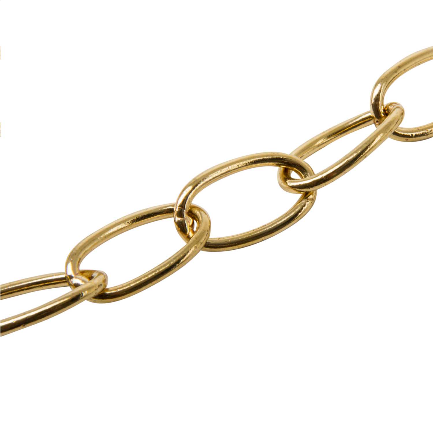 S Lilley 1” Long Link Solid Brass Brazed Oval Link Chain (Box of 10m ...