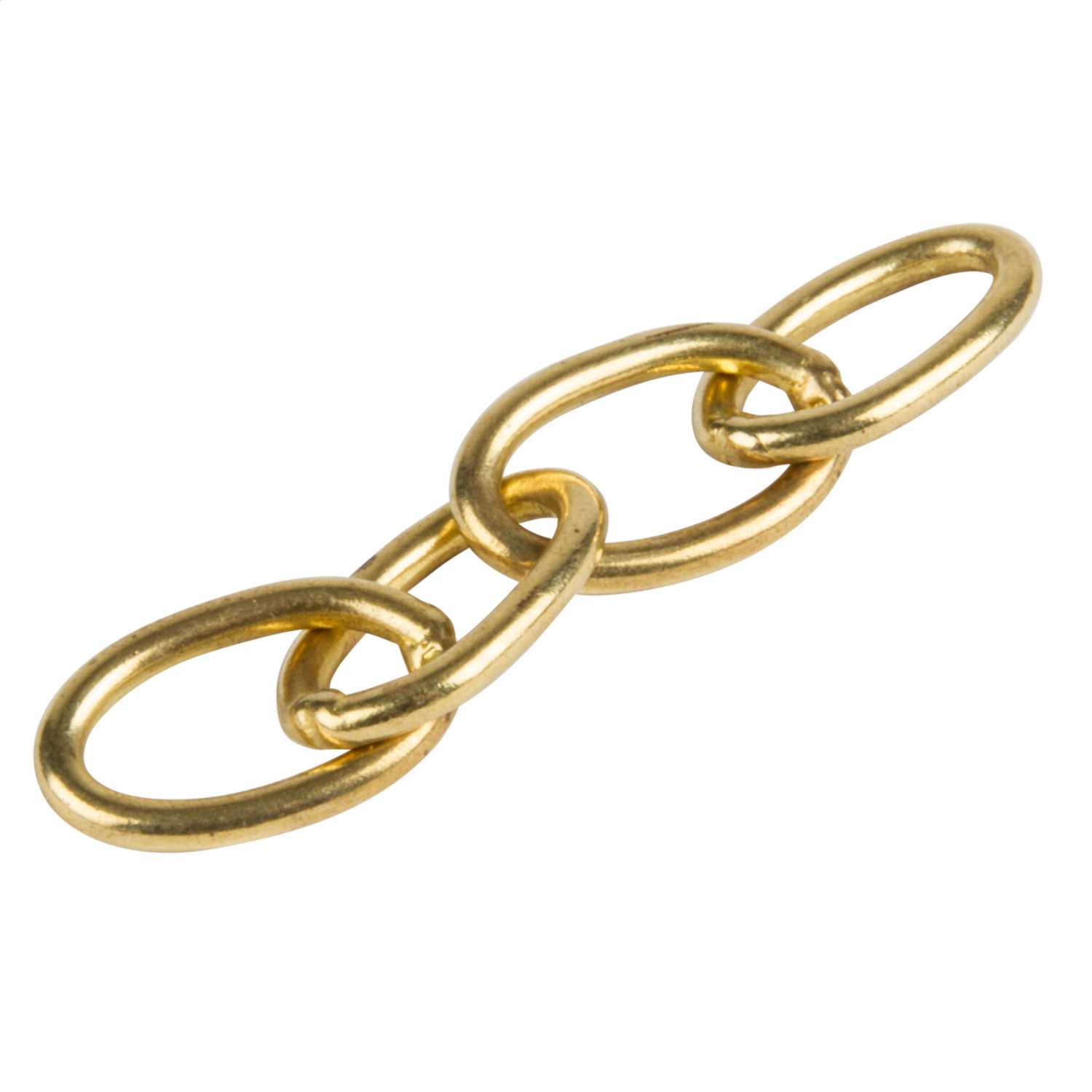 S Lilley 1” Long Link Solid Brass Brazed Oval Link Chain (Box of 10m ...